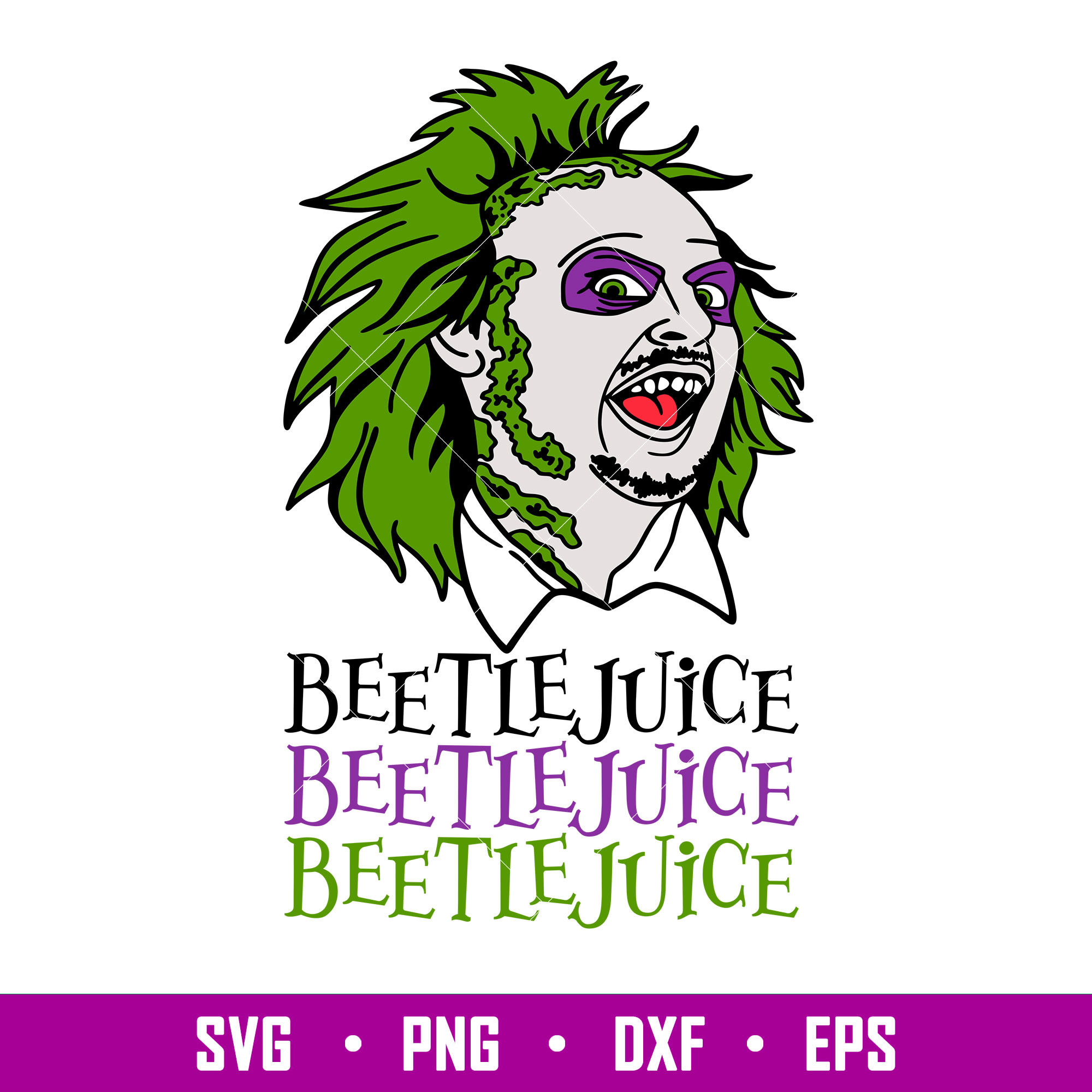 Beetlejuice Face, Beetlejuice Face Svg, Trick Or Treat Svg, - Inspire ...