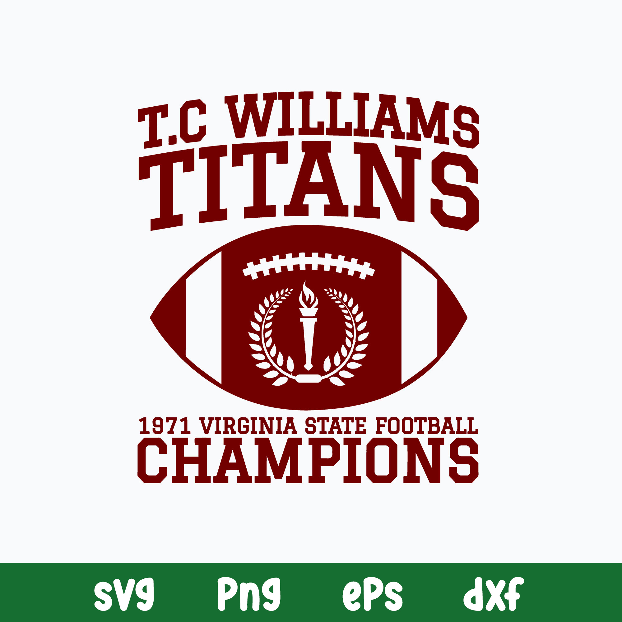 TC Williams Titans 1971 Virginia State Football Champions Sv | Inspire ...