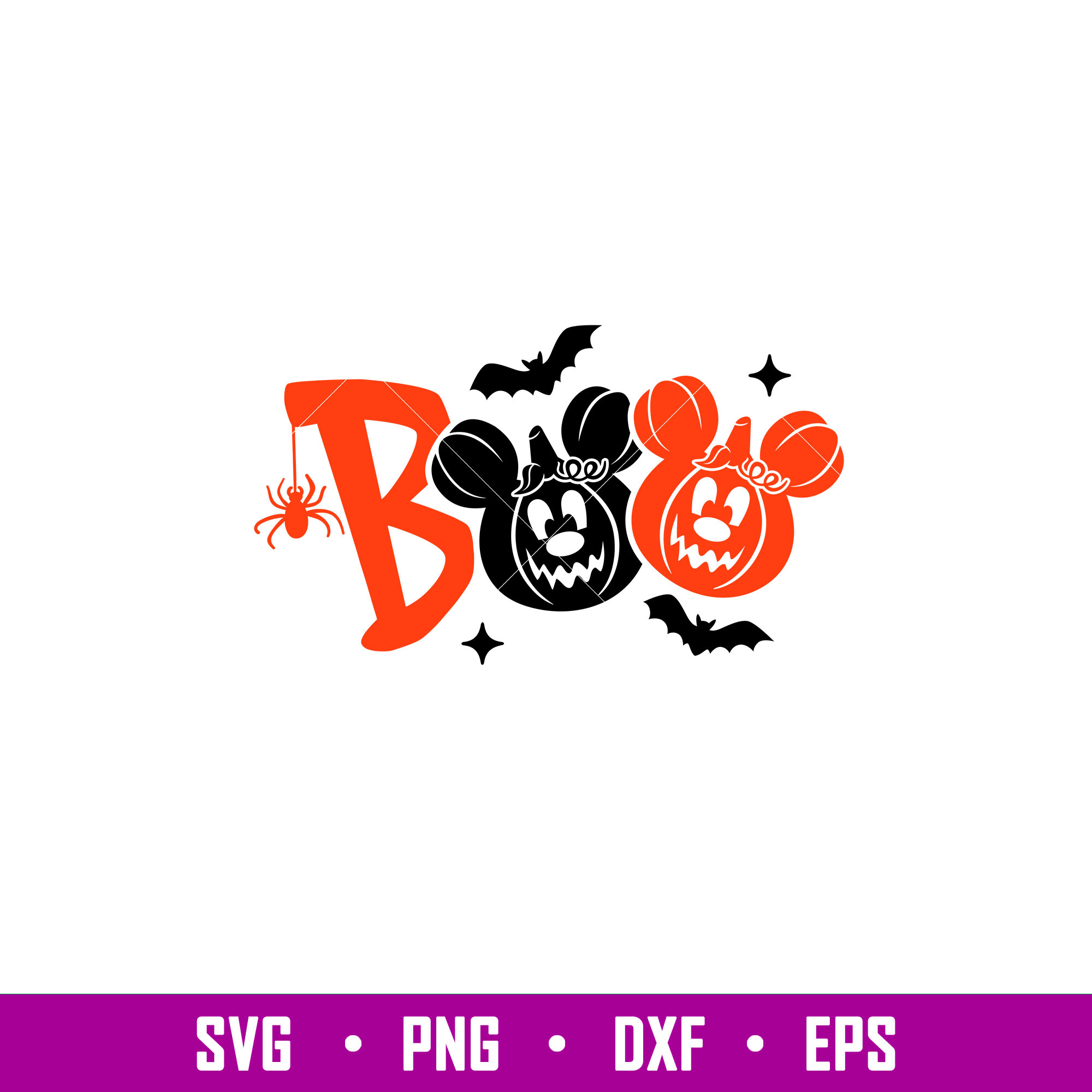 Boo Ears, Boo Mickey Mouse Svg, Halloween Svg, Pumpkin Svg, | Inspire ...