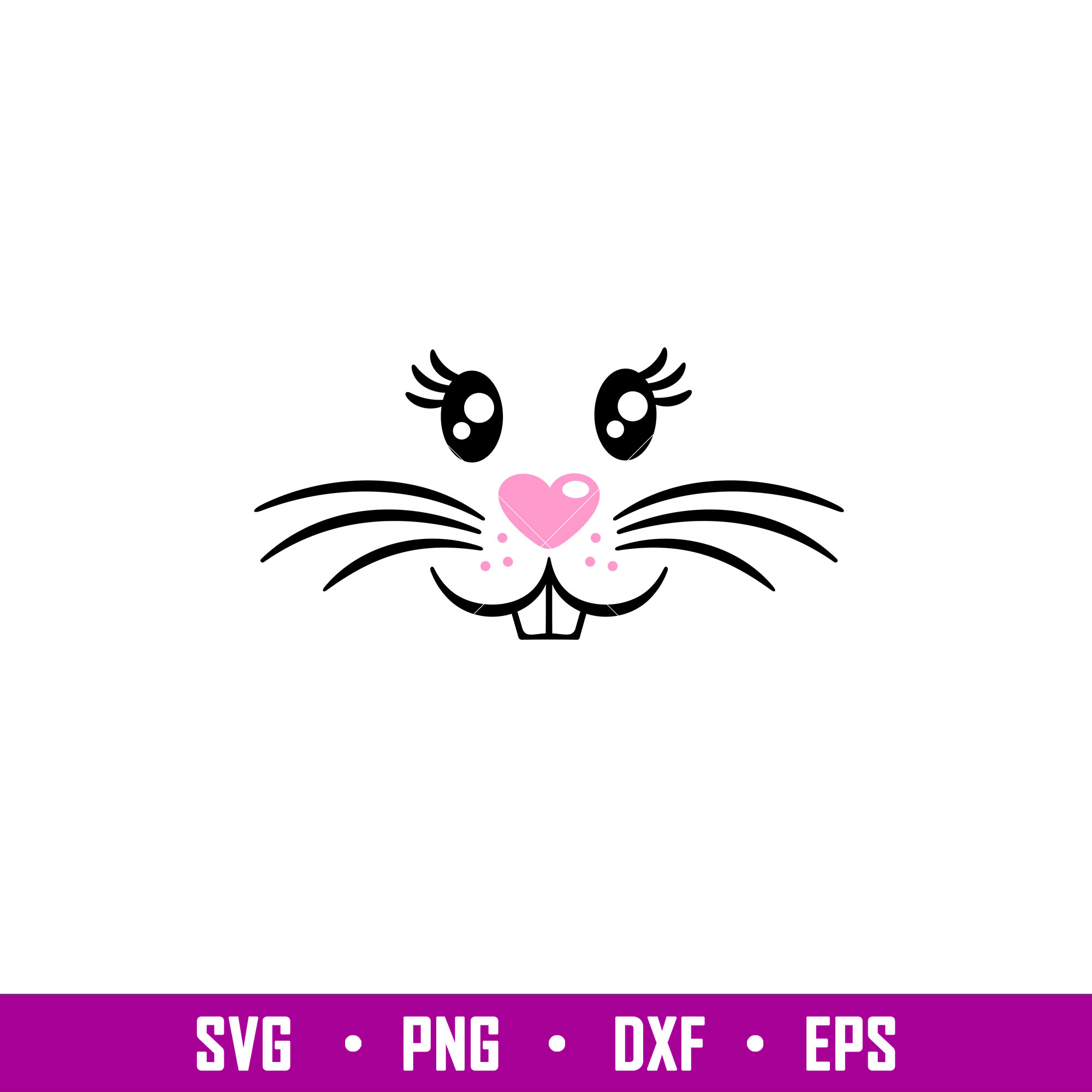 Bunny Face Girl Svg, Easter Bunny Faces, Easter Bunny Faces | Inspire ...