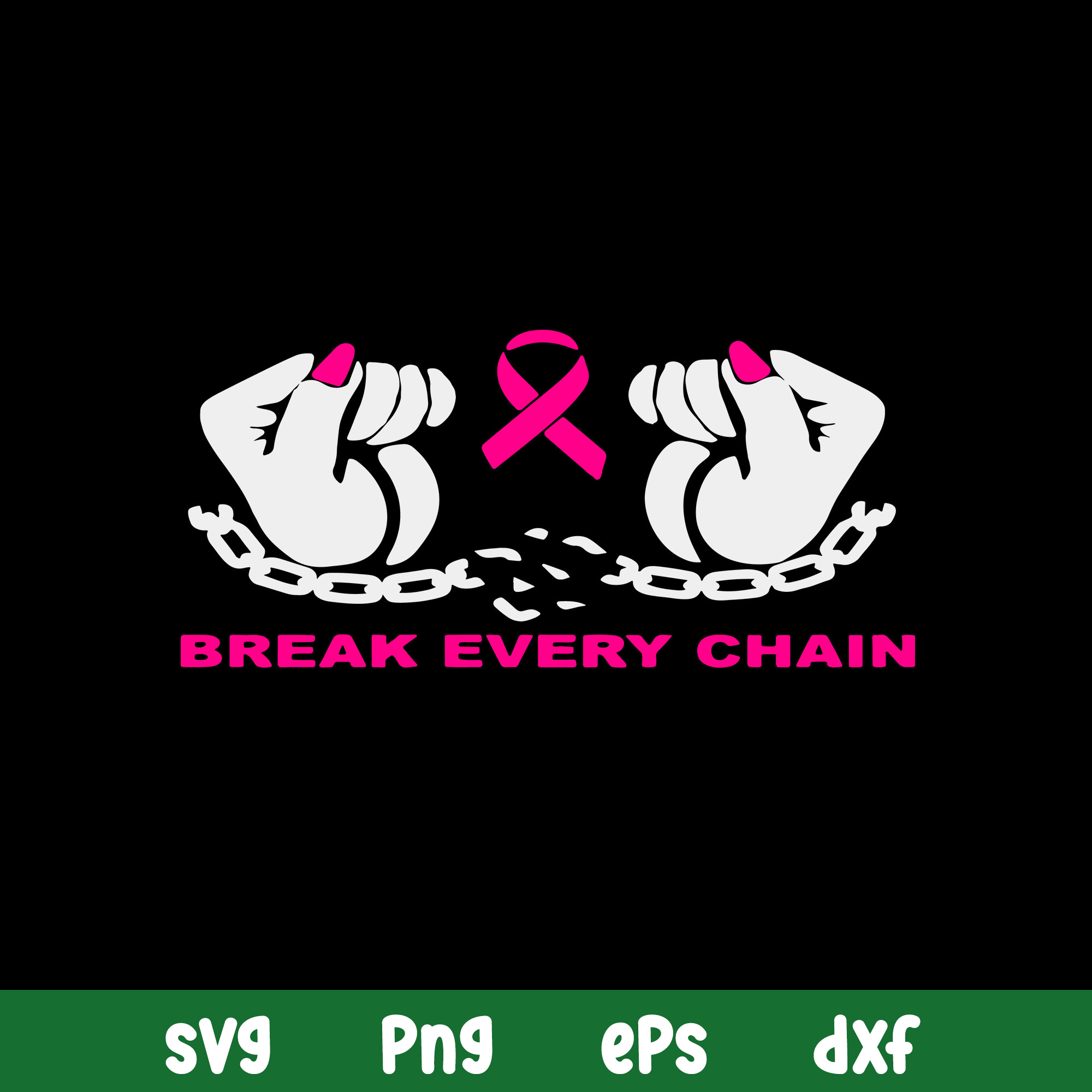 Break Every Chain Hands and Awareness Ribbon Svg, Awareness | Inspire ...