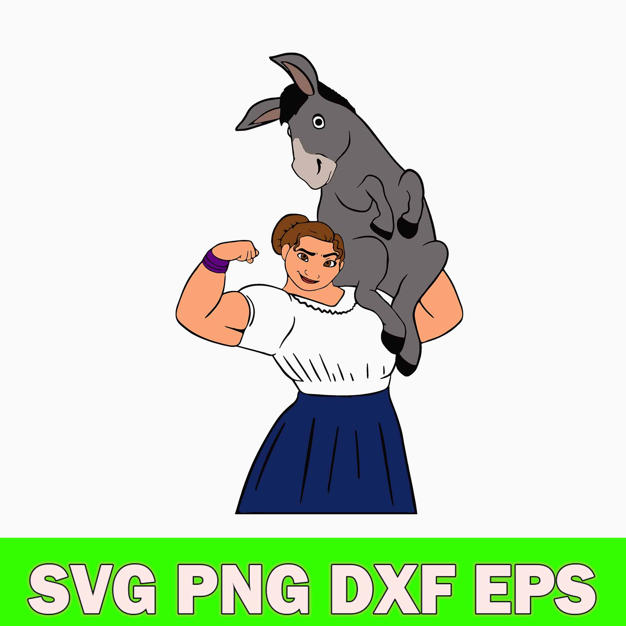 Encanto Luisa and Donkey Svg, Encanto Characters Svg, Disney | Inspire ...