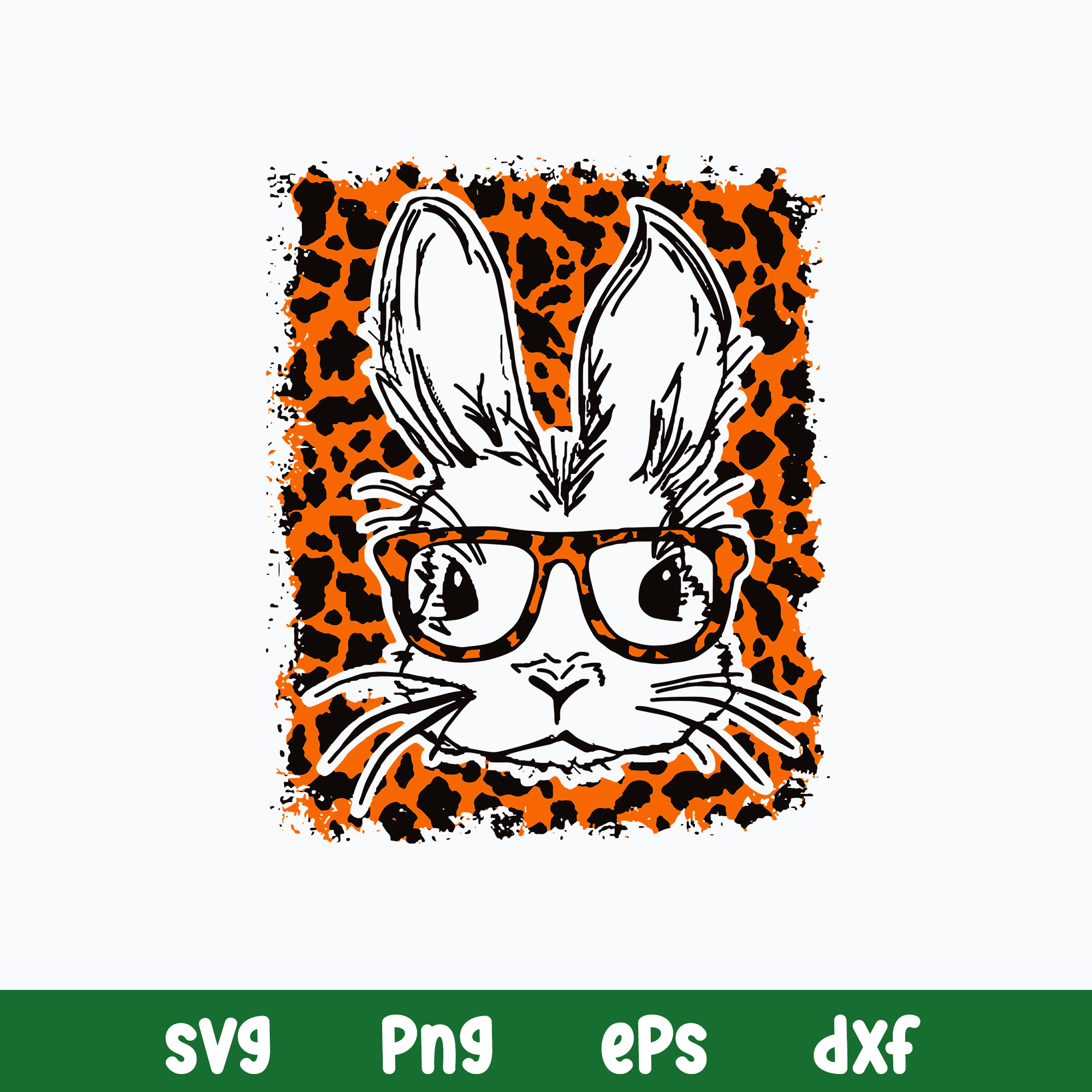 Bunny Leopard Svg, Bunny Svg, Leopard Svg, Png Dxf Eps File | Inspire ...