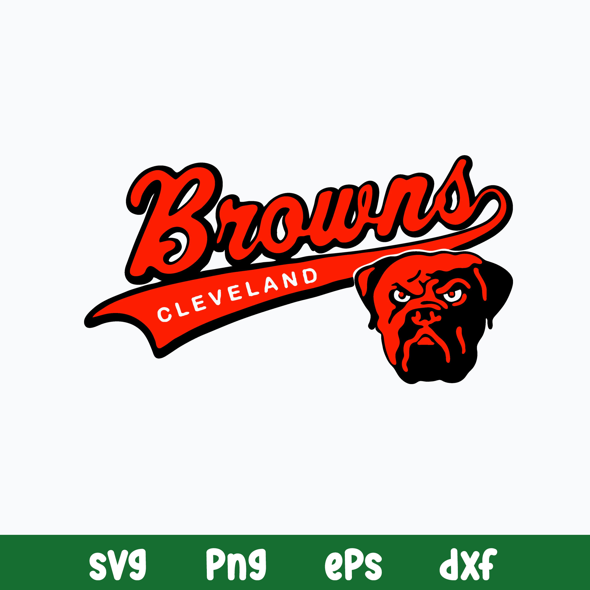 Cleveland Browns Logo With Bulldog Svg, Cleveland Browns Svg | Inspire ...