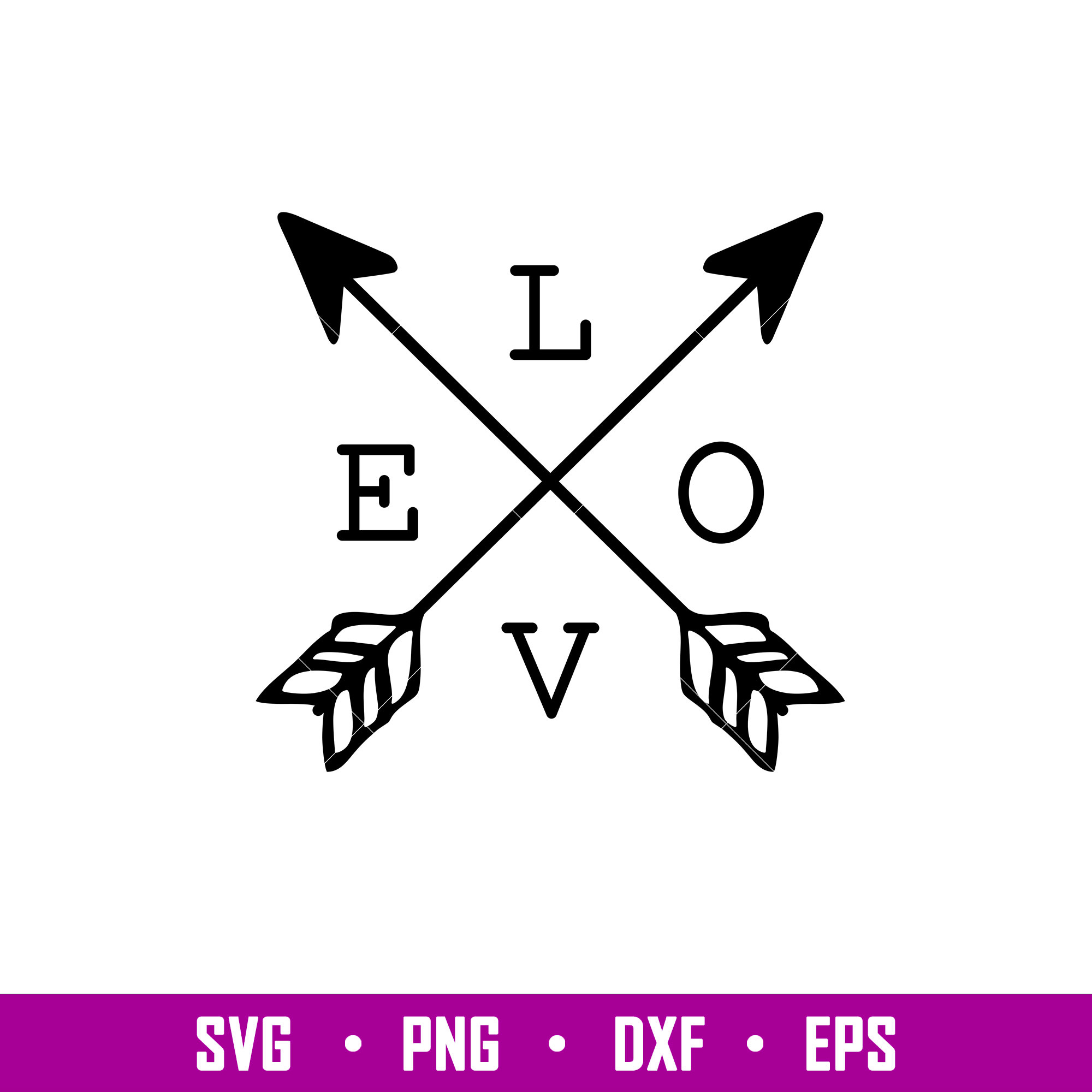 Love Arrows, Love Arrows Svg, Valentines Day Svg, Valentine | Inspire ...