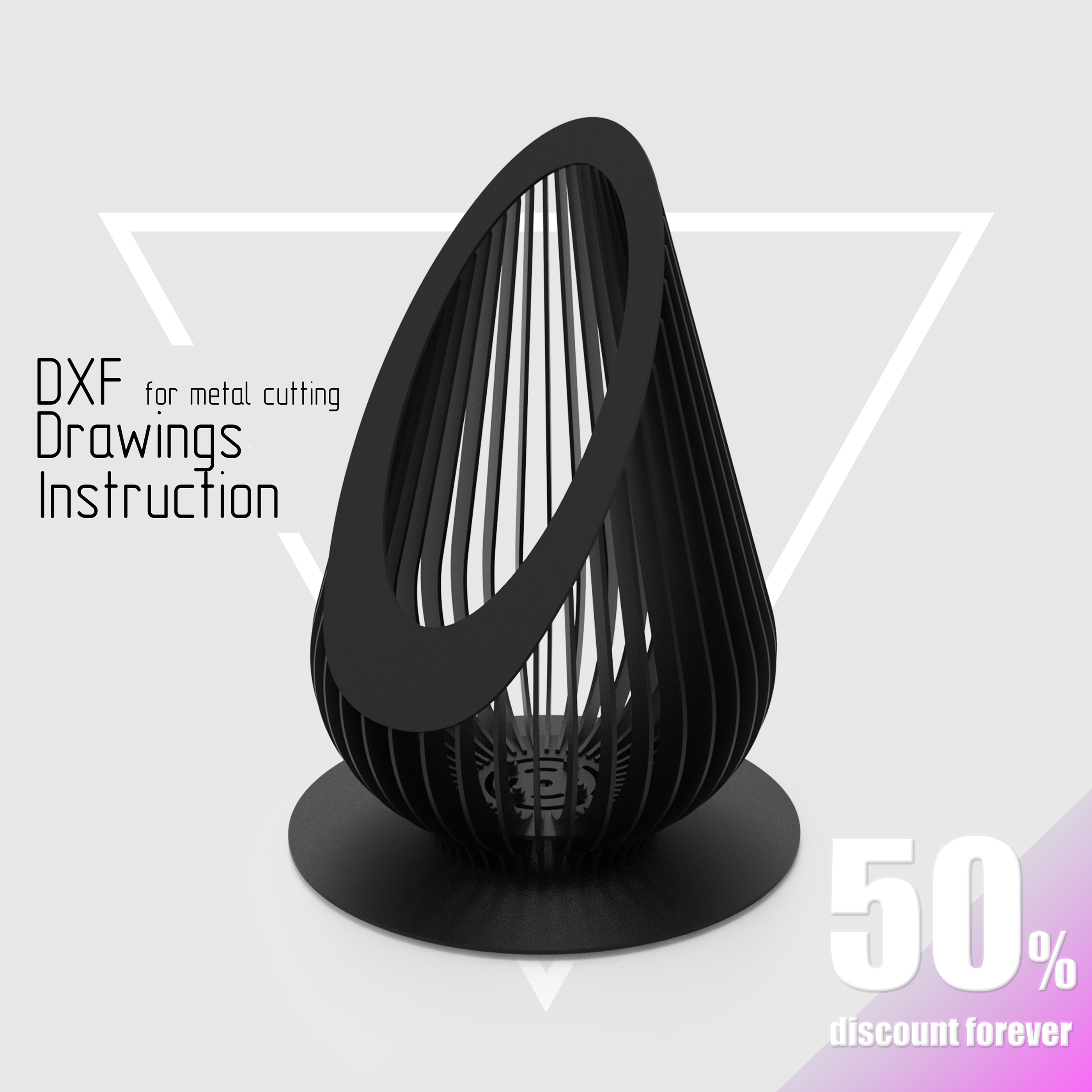 Sheet Metal Template Fire Pit 1 Project (dxf, PDF) - Inspire Uplift