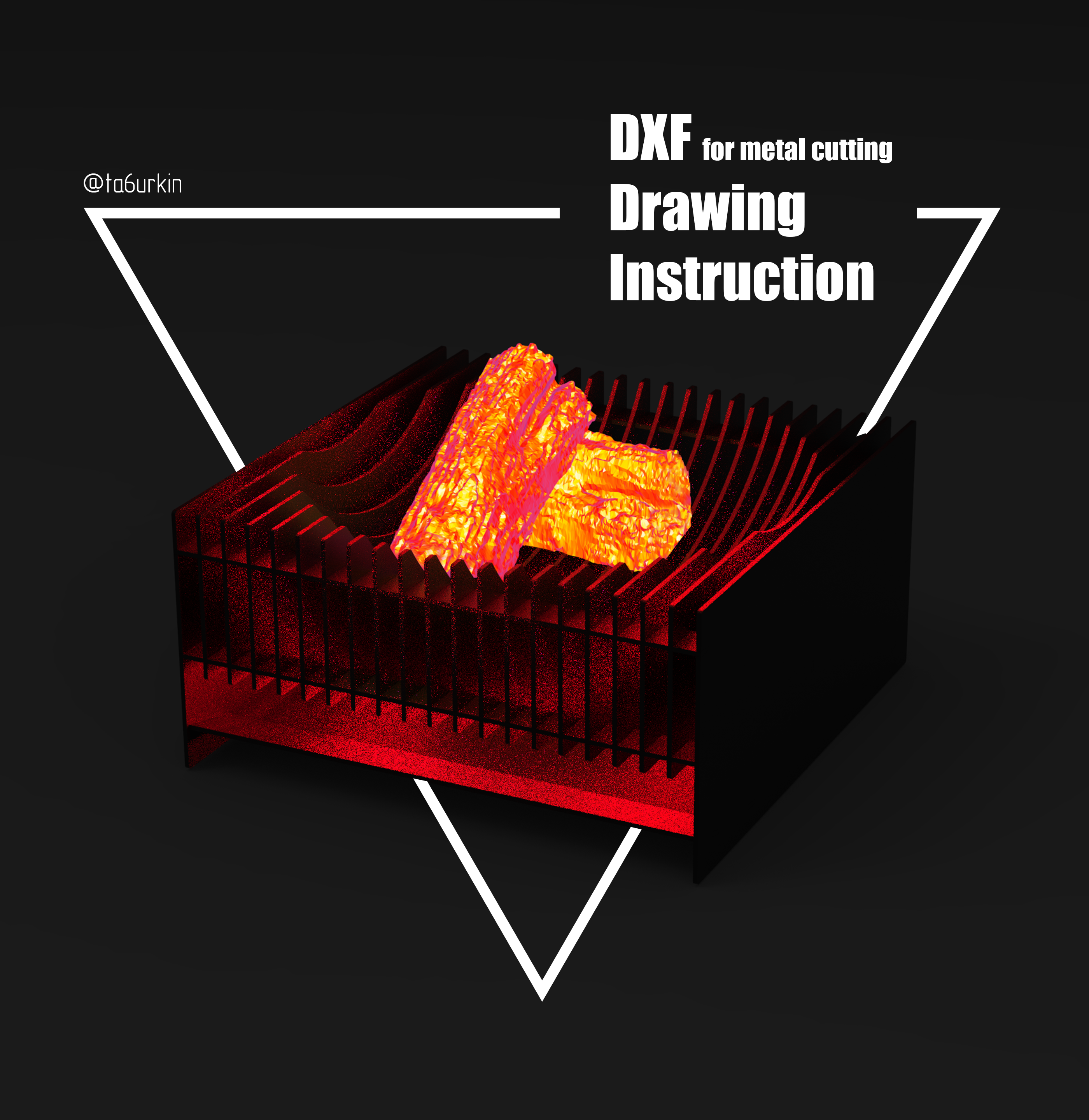 Welding Project Plans Drawings Fire Pit 2 (DXF, PDF) | Inspire Uplift