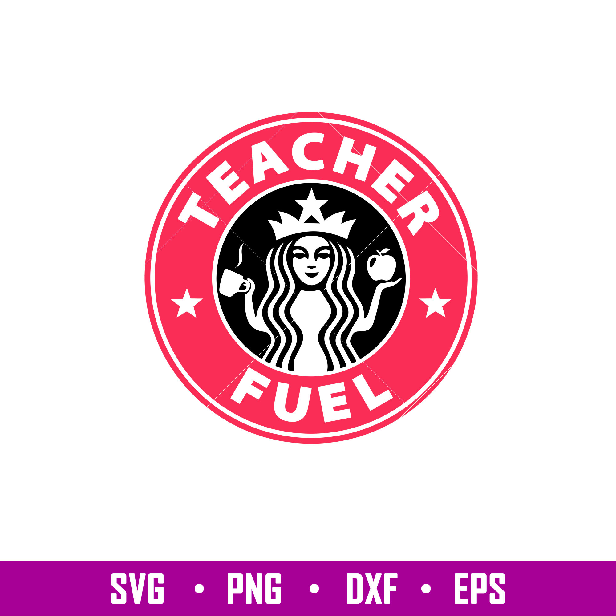 Teacher Fuel, Teacher Fuel Svg, Starbucks Svg, Coffee Ring S - Inspire ...