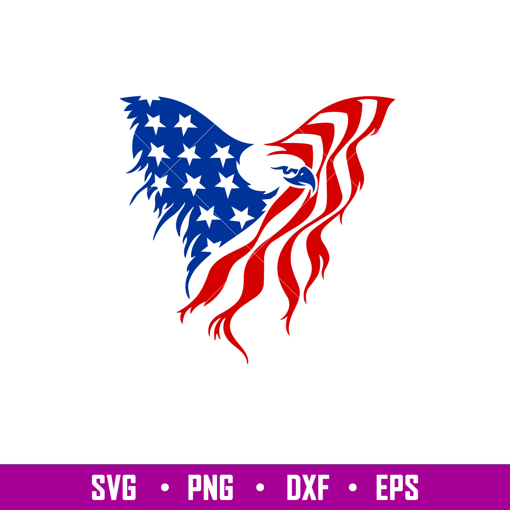 USA Flag Eagle, USA Flag Eagle Svg, 4th of July Svg, Patriot | Inspire ...
