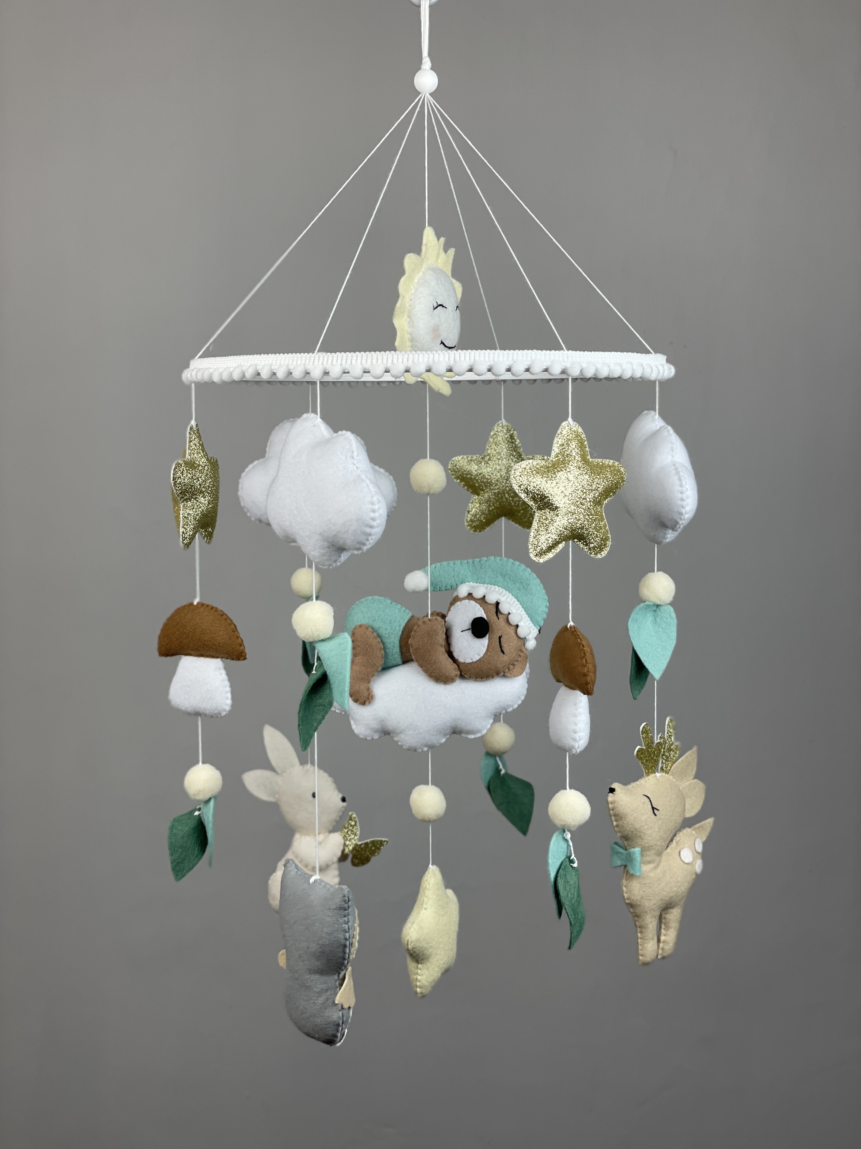 Forest mobile Woodland nursery mobile Baby mobile forest ani - Inspire ...