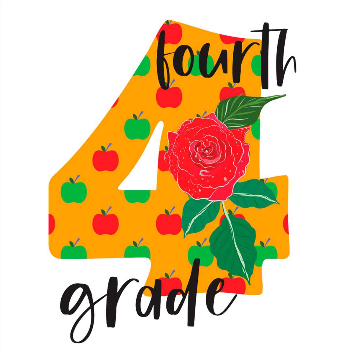 Fourth grade PNG sublimation, 4th grade PNG | Inspire Uplift