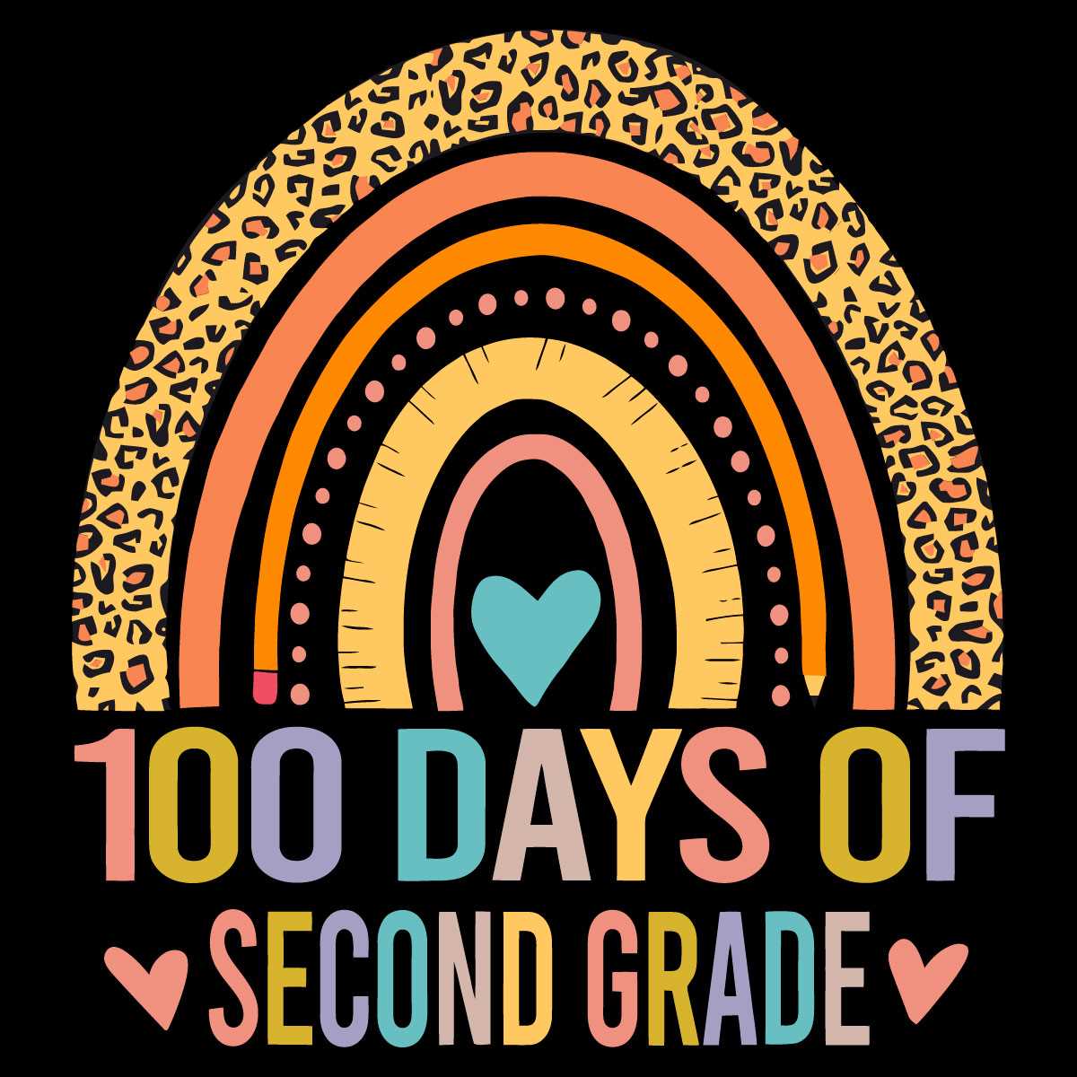 100 Days Of Second Grade Svg, Back To School Svg, | Inspire Uplift