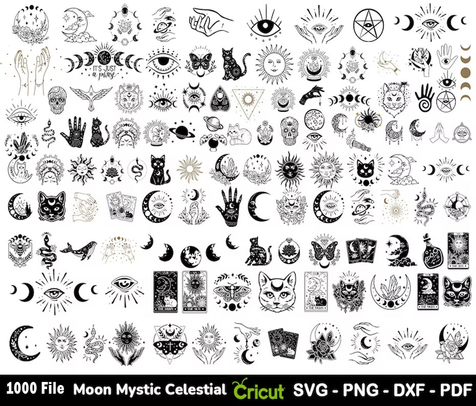 Mystical svg, Mystic Moon svg, Mystical bundle svg, moon svg - Inspire ...