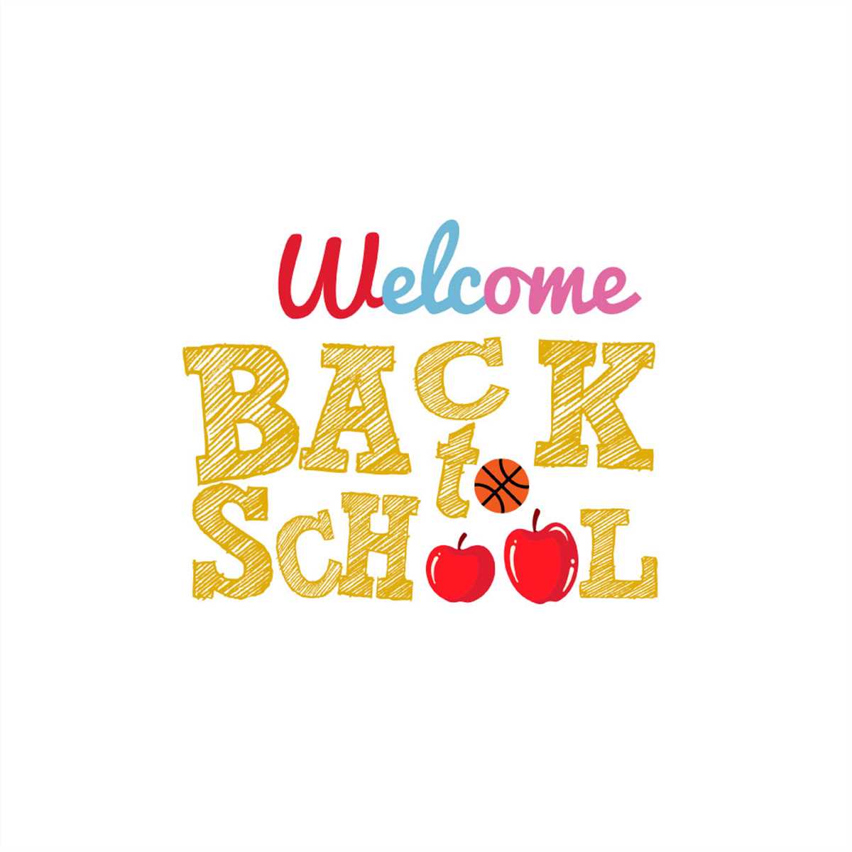 Welcome Back To School Apple SVG PNG | Inspire Uplift