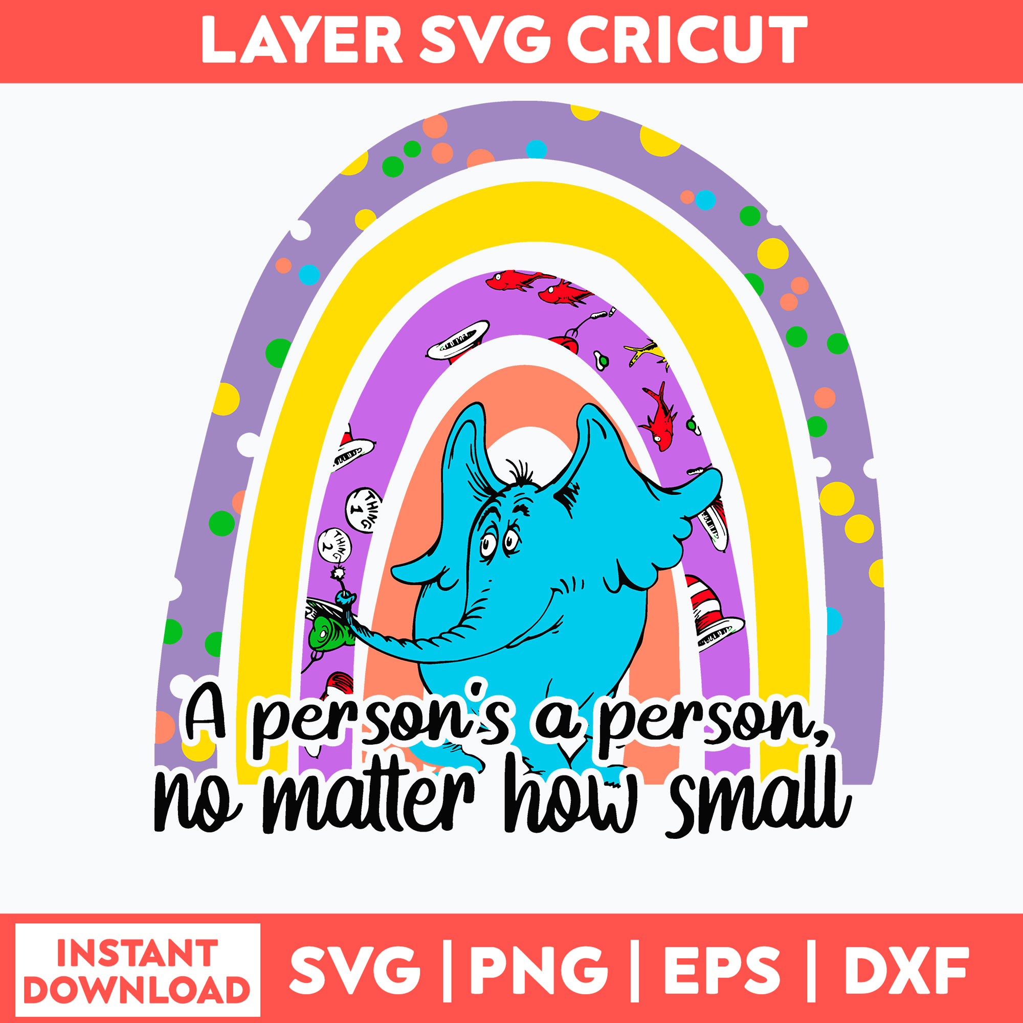 Horton A Person s a Person No Matter How Small Svg, Horton R - Inspire ...