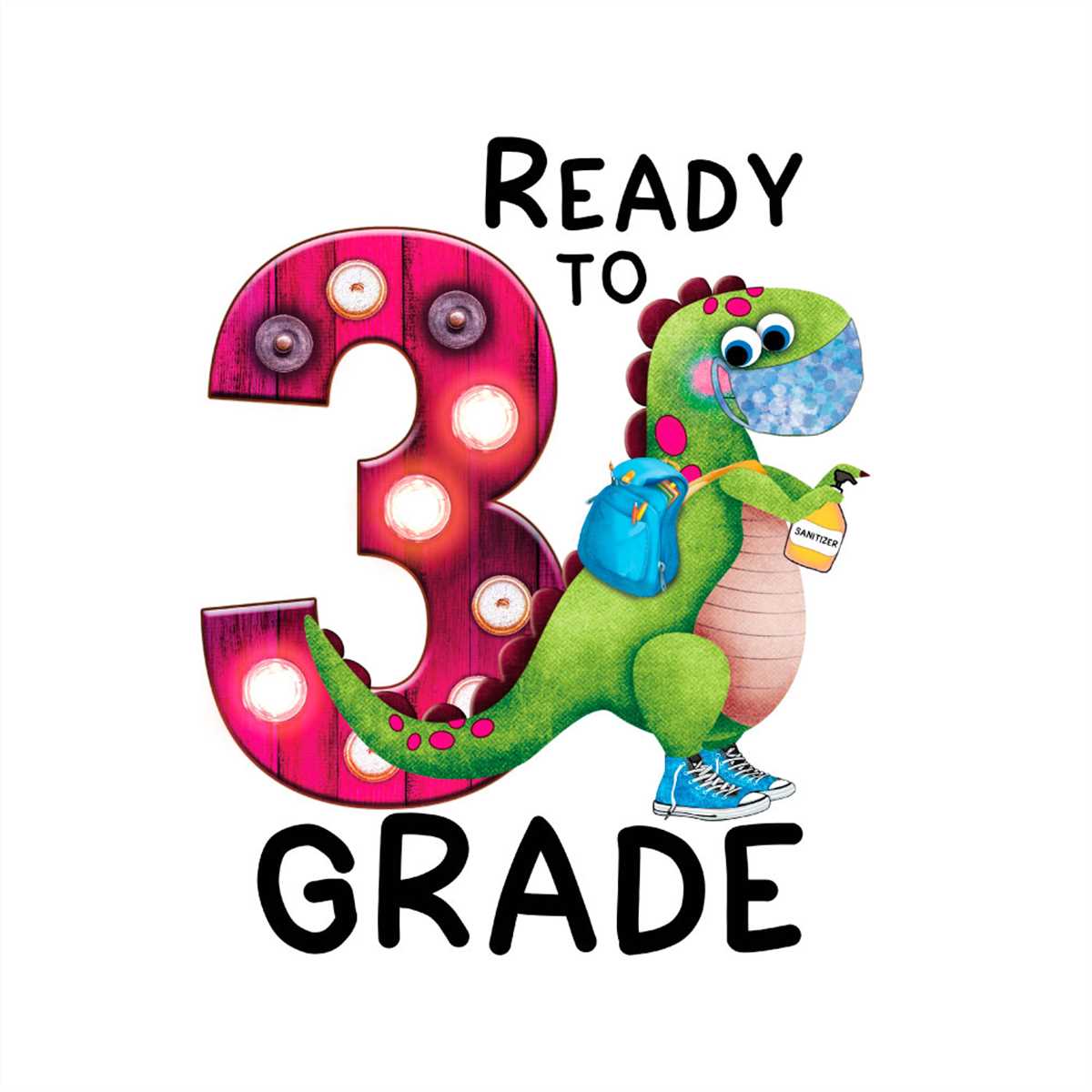 3rd Grade Ready To Back To School PNG Sublimation Designs | Inspire Uplift