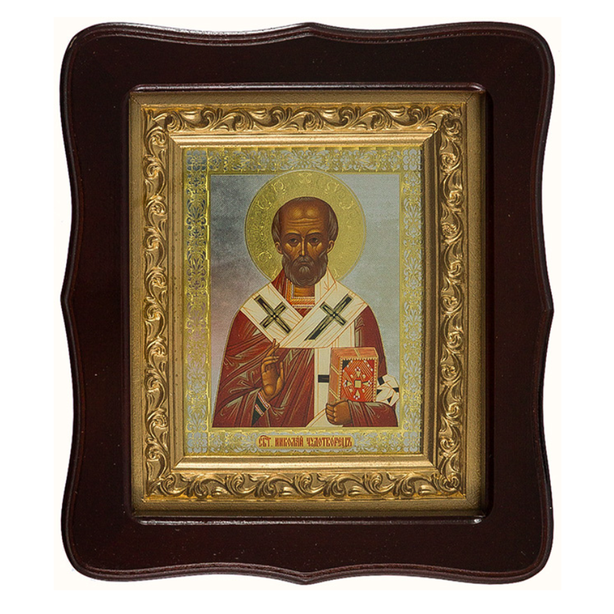 St Nicholas of Myra | High quality serigraph icon in shadow | Inspire ...
