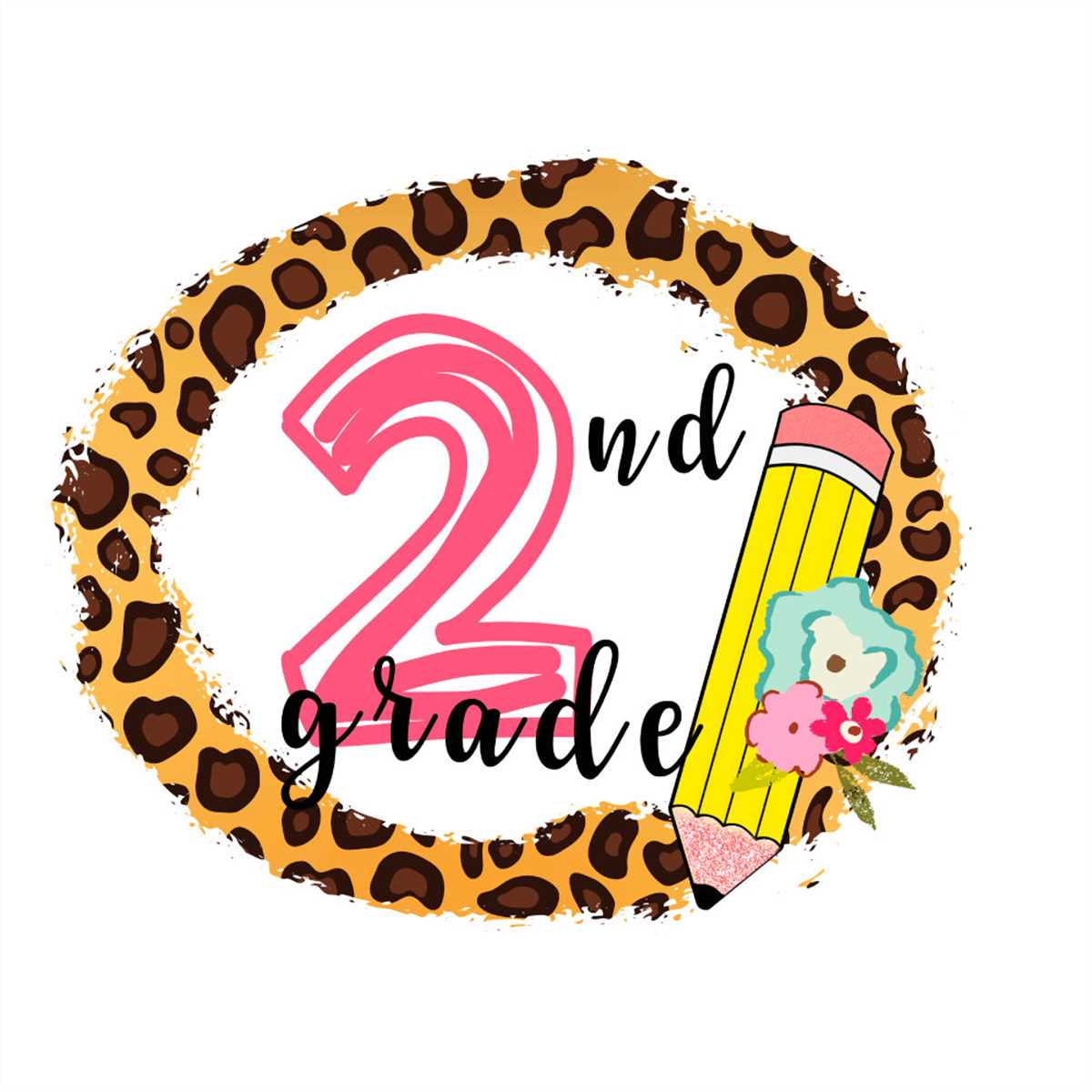 Leopard 2nd grade PNG sublimation, leopard PNG - Inspire Uplift