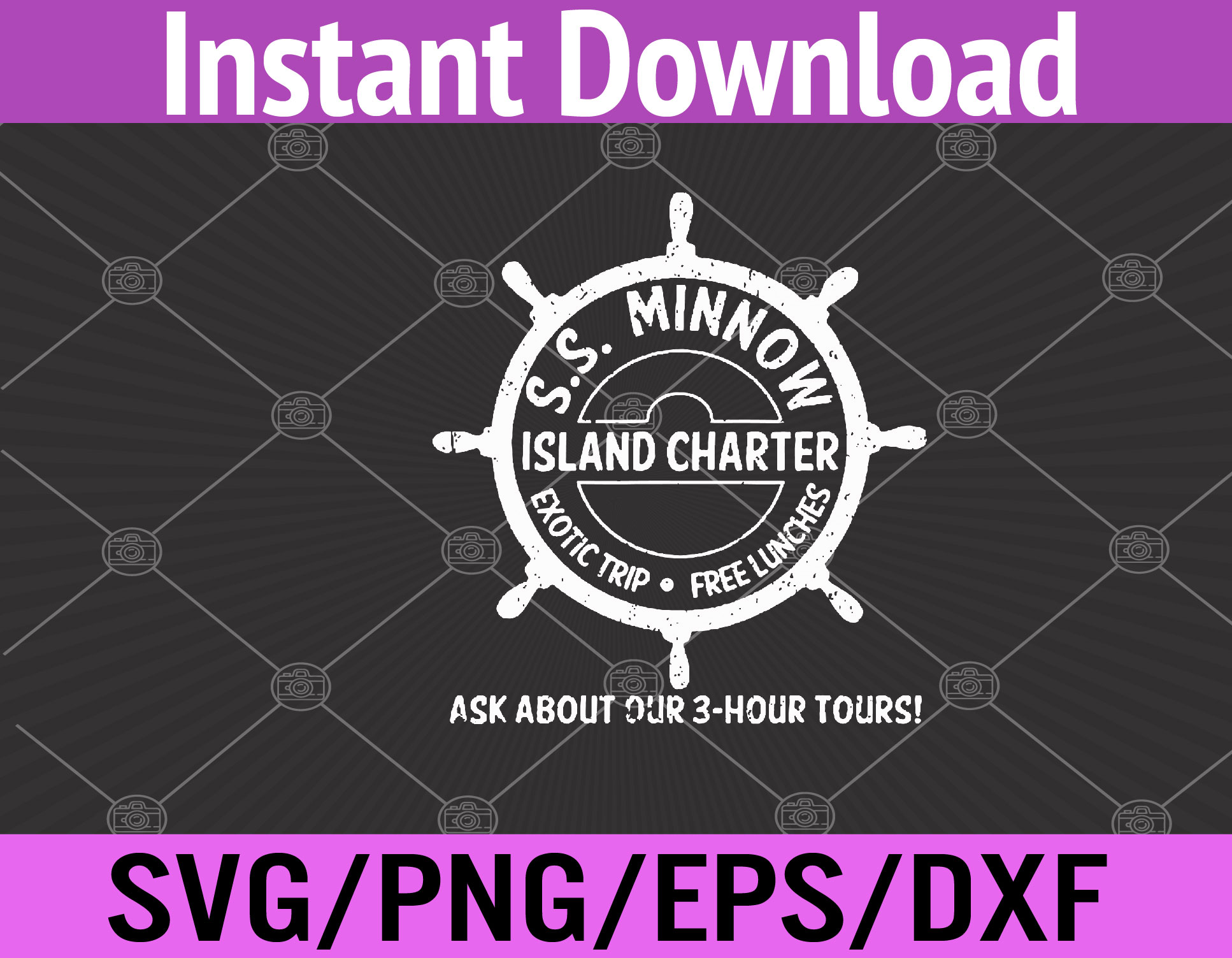 S.S. Minnow Tour Svg, Eps, Png, Dxf, Digital Download | Inspire Uplift