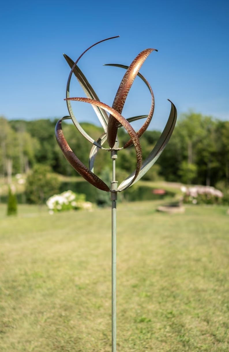 Kinetic Garden Wind Spinner Cheyenne Copper Verdi - Inspire Uplift