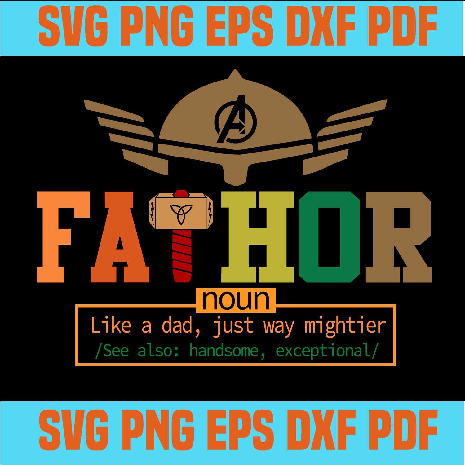 Fathor svg, FaThor Definition Shirt, fathers day svg, Avenge - Inspire ...