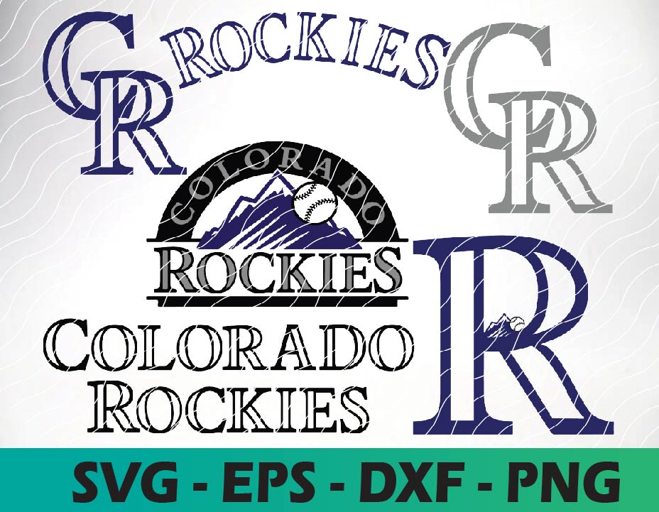 Colorado Rockies logo, bundle logo, svg, png, eps, dxf | Inspire Uplift