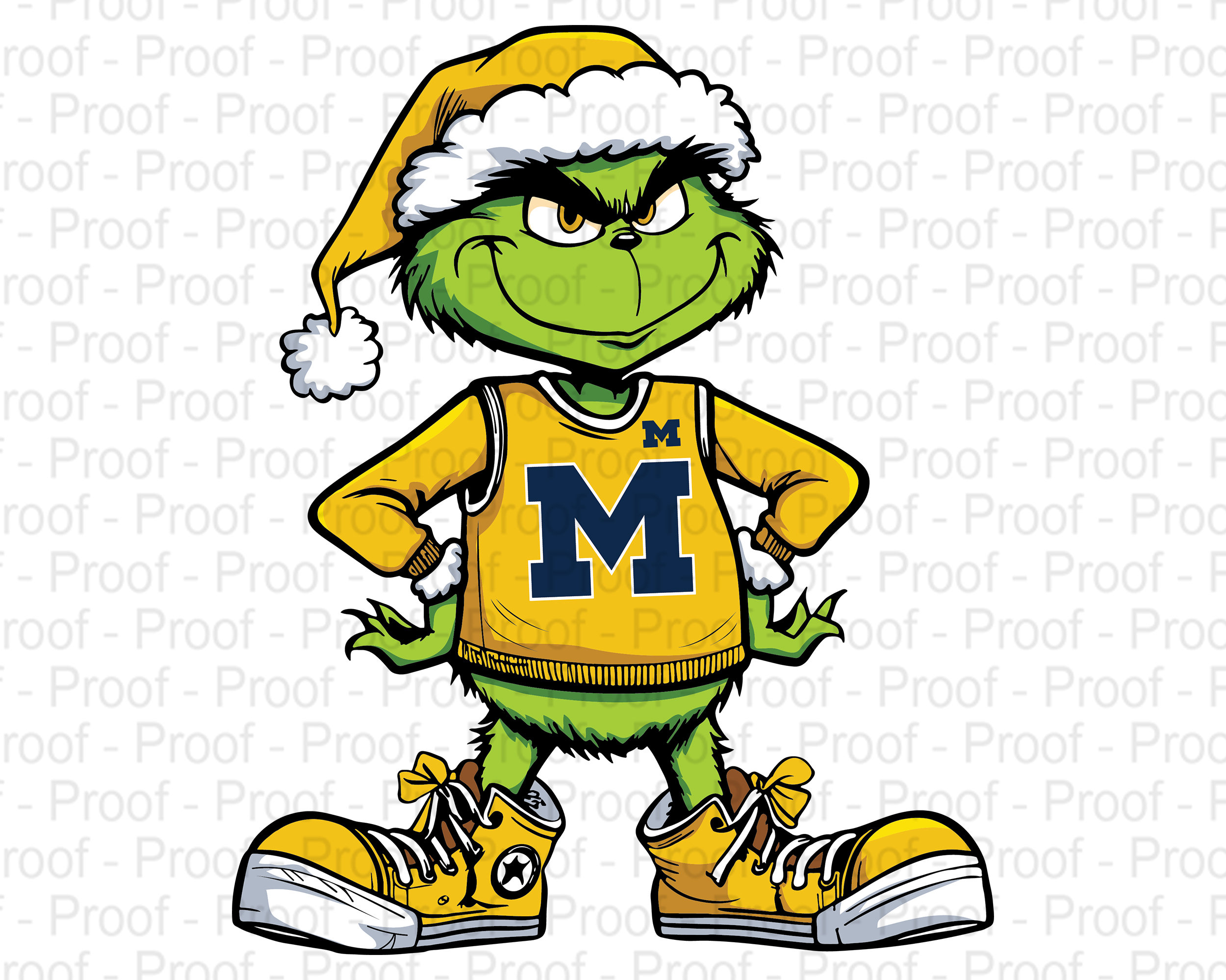Grinch Michigan wolverines - Inspire Uplift
