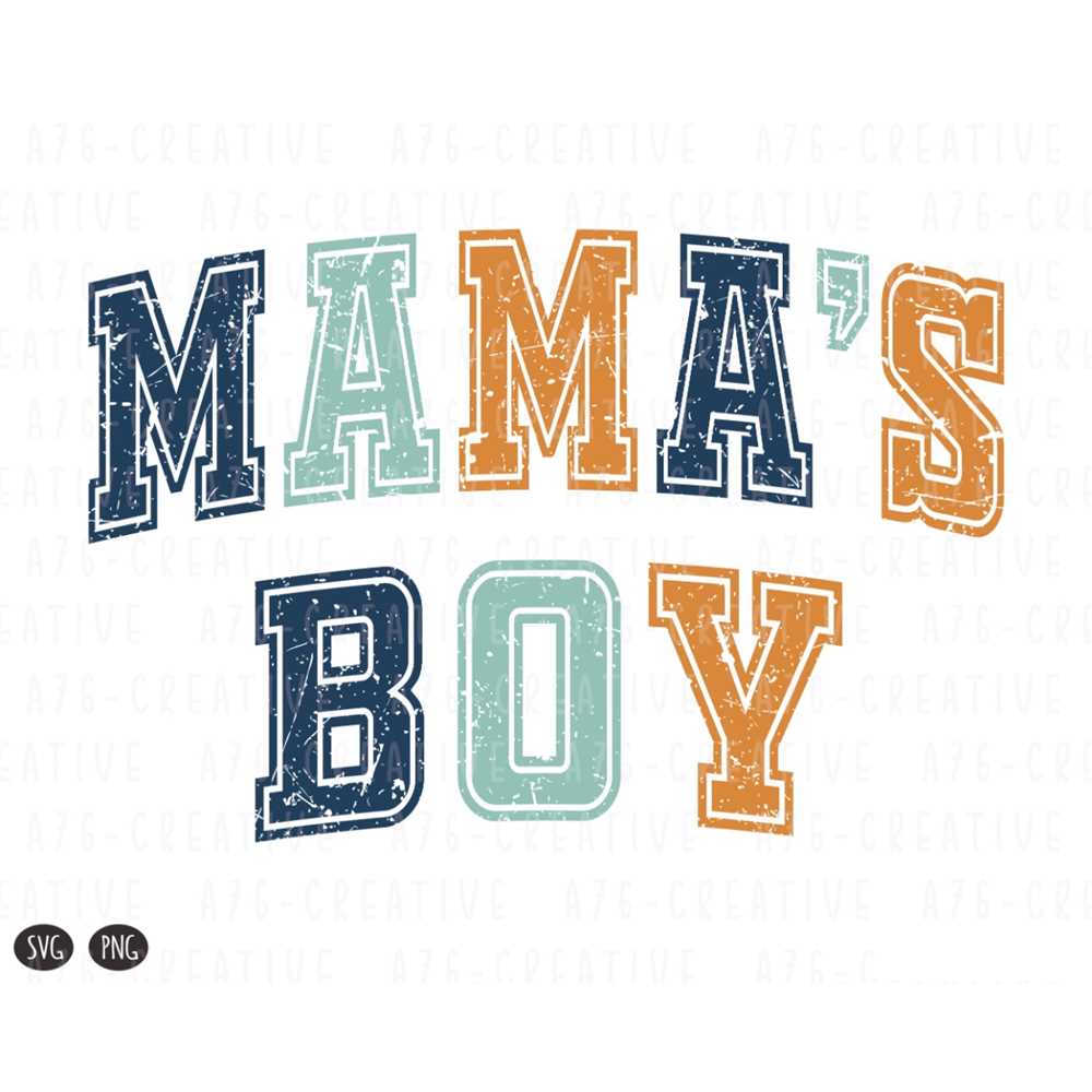 Retro Mama Boy Png Sublimation, Mama Boy Svg, Mamas Boy, Mam - Inspire ...