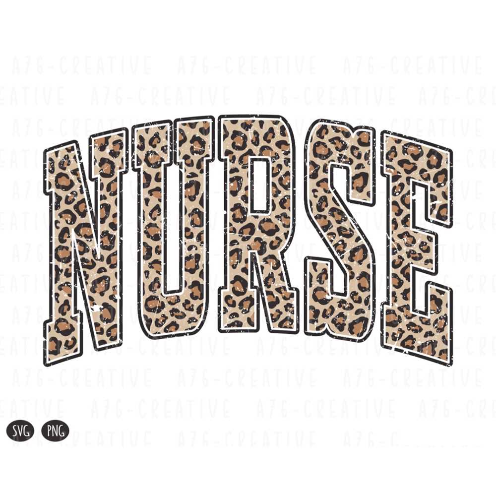 Retro Nurse Leopard Print Png Svg, Nurse Day, Leopard print, | Inspire ...