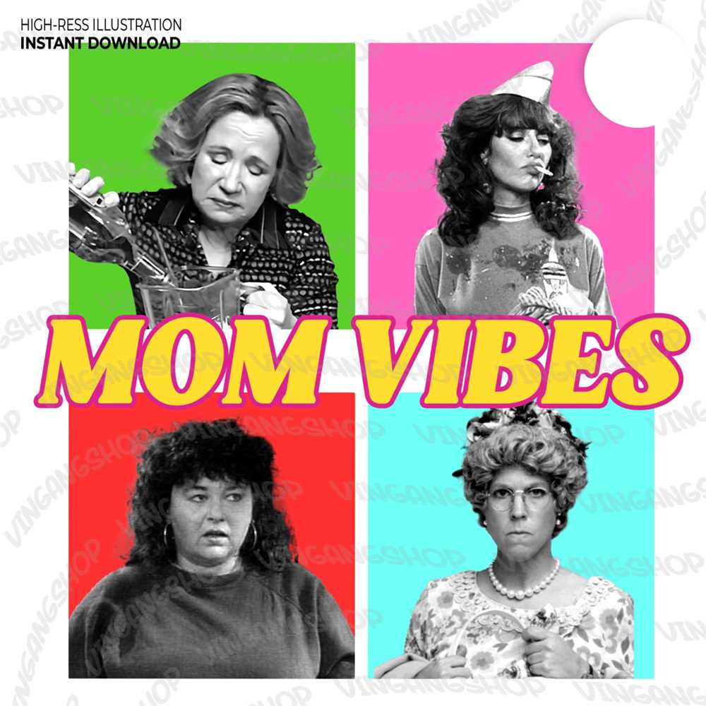 Retro Sitcom Mom Vibes PNG, Sitcom 90's Moms Png, 99 | Inspire Uplift