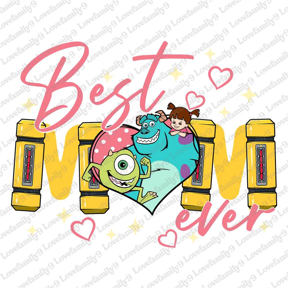 Best Mom Ever Png, Mothers Day Png, Monster Mothers Day Png, | Inspire ...