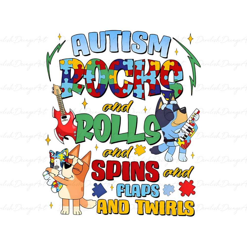 Cartoon Autism Awareness png, Blue Dog Autism png, Autism Ro | Inspire ...