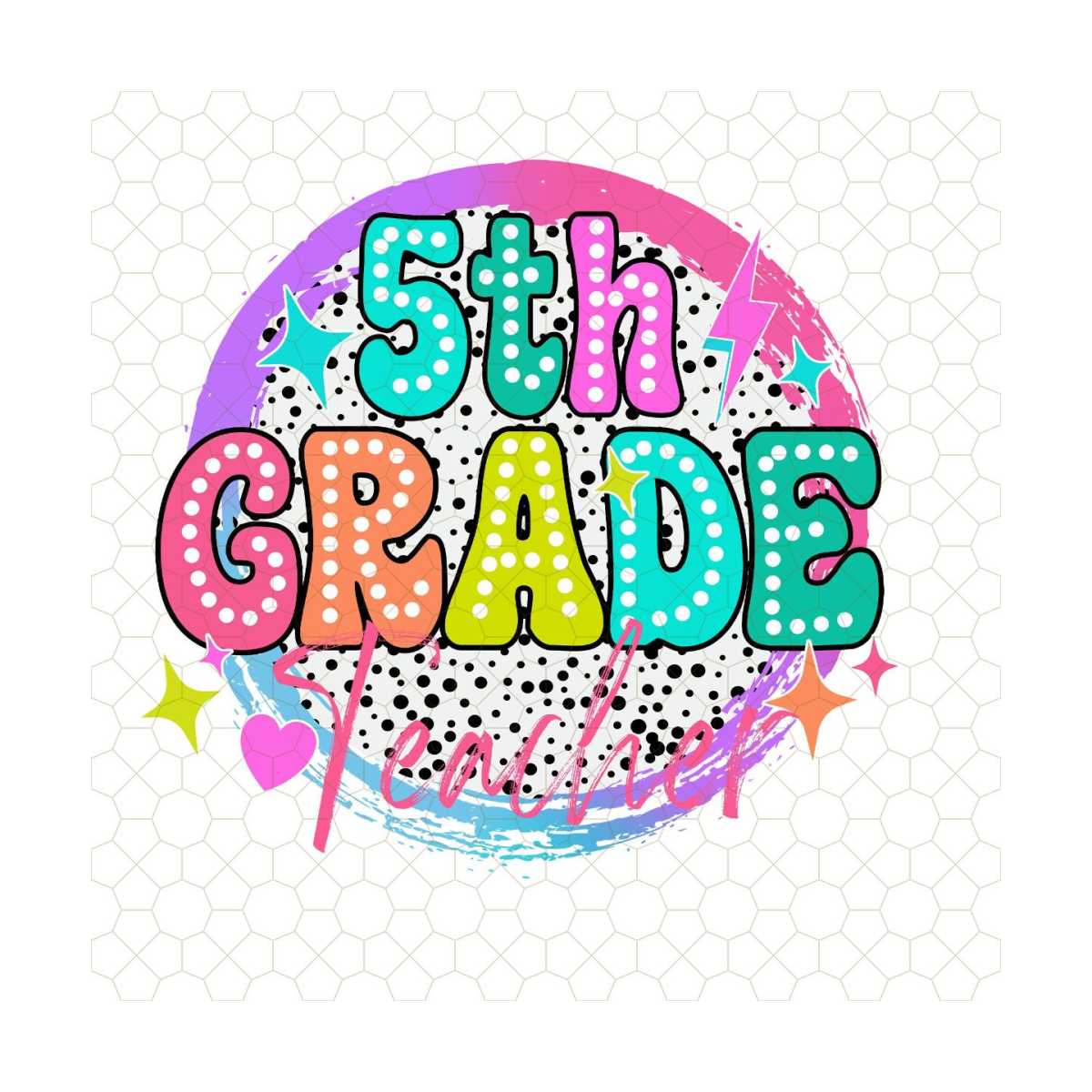 5th Grade Dalmatian dot Back To School Svg, Fifth Grade Teac | Inspire ...