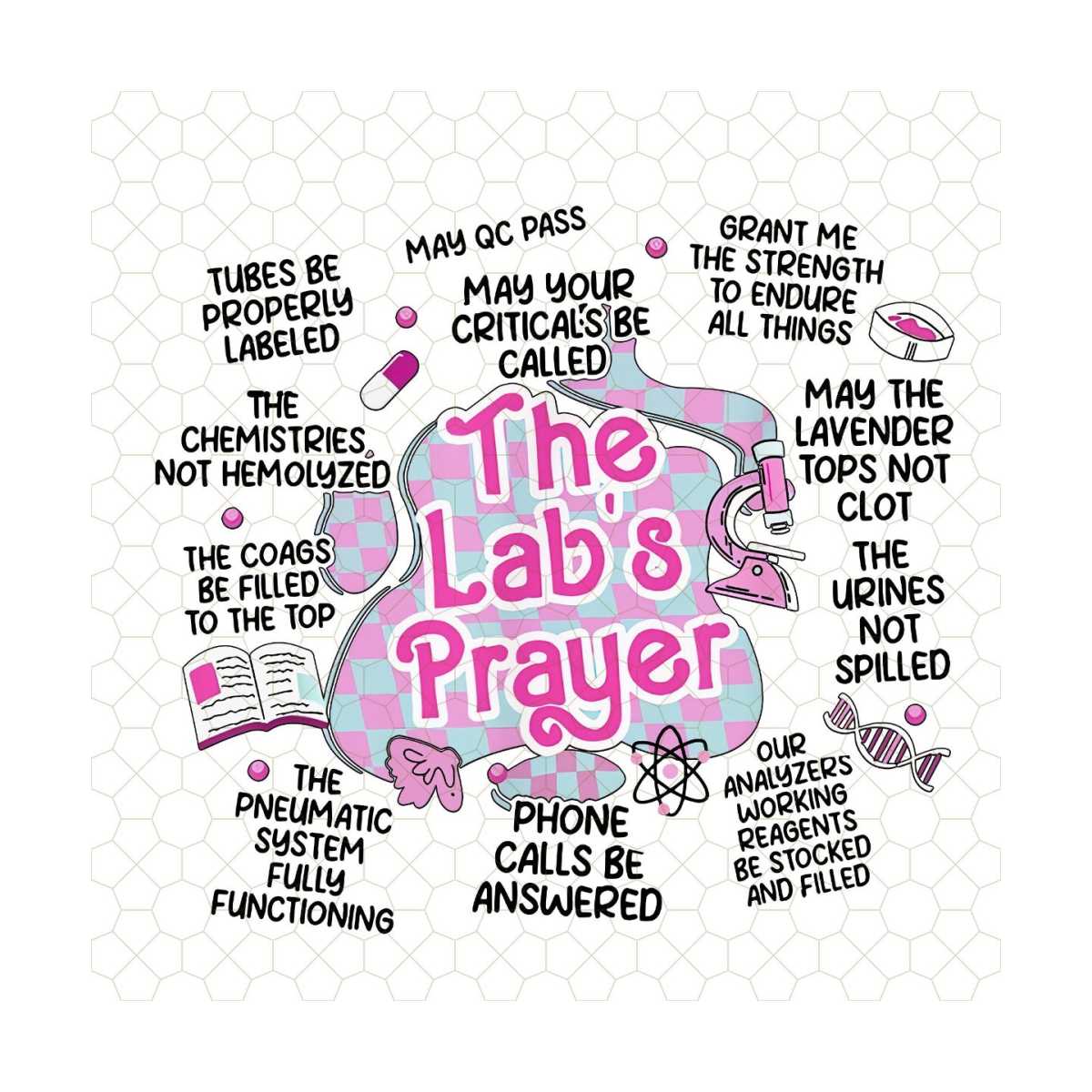 The Labs Prayer Svg, The Labs Prayer Medical Laboratory Scie | Inspire ...