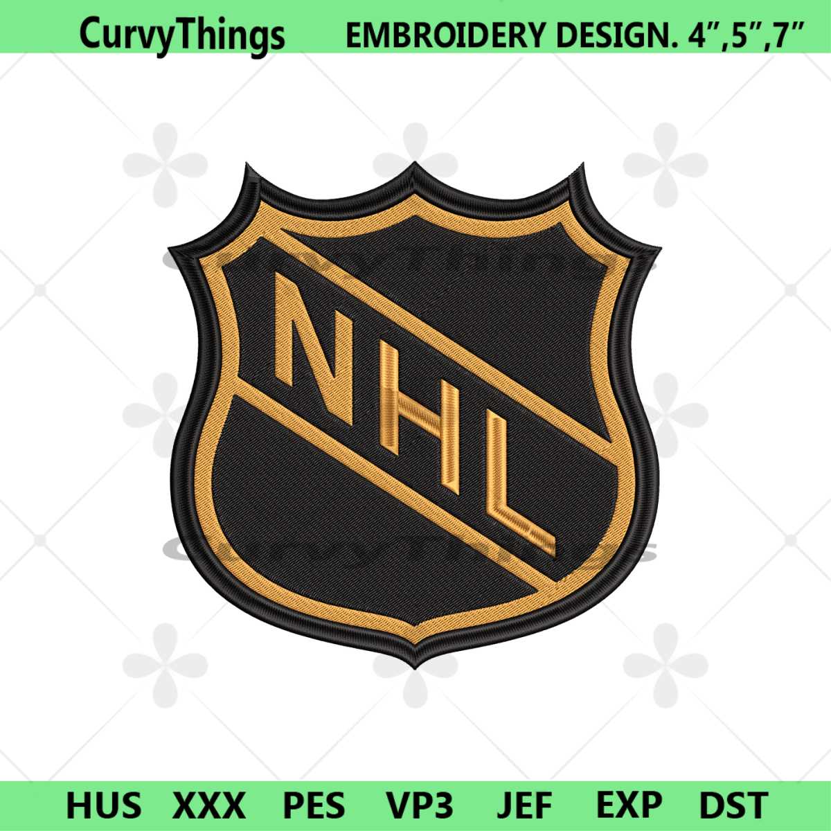 NHL Logo Embroidery Design, NHL Hockey Logo Machine Embroide | Inspire ...