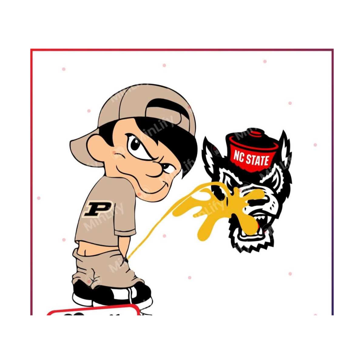 Funny Boy Purdue Boilermakers Piss On NC State Wolfpack SVG | Inspire ...