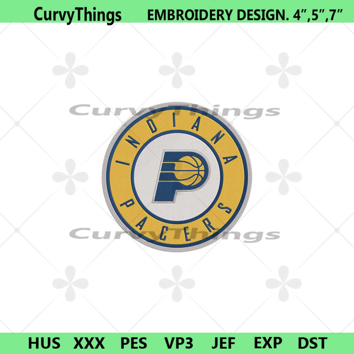 Indiana Pacers Logo Machine Embroidery Download Design, NBA | Inspire ...