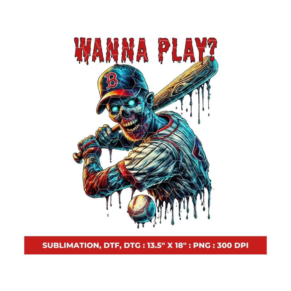 Zombie Baseball Png, Halloween Baseball Png, Halloween Png, | Inspire ...