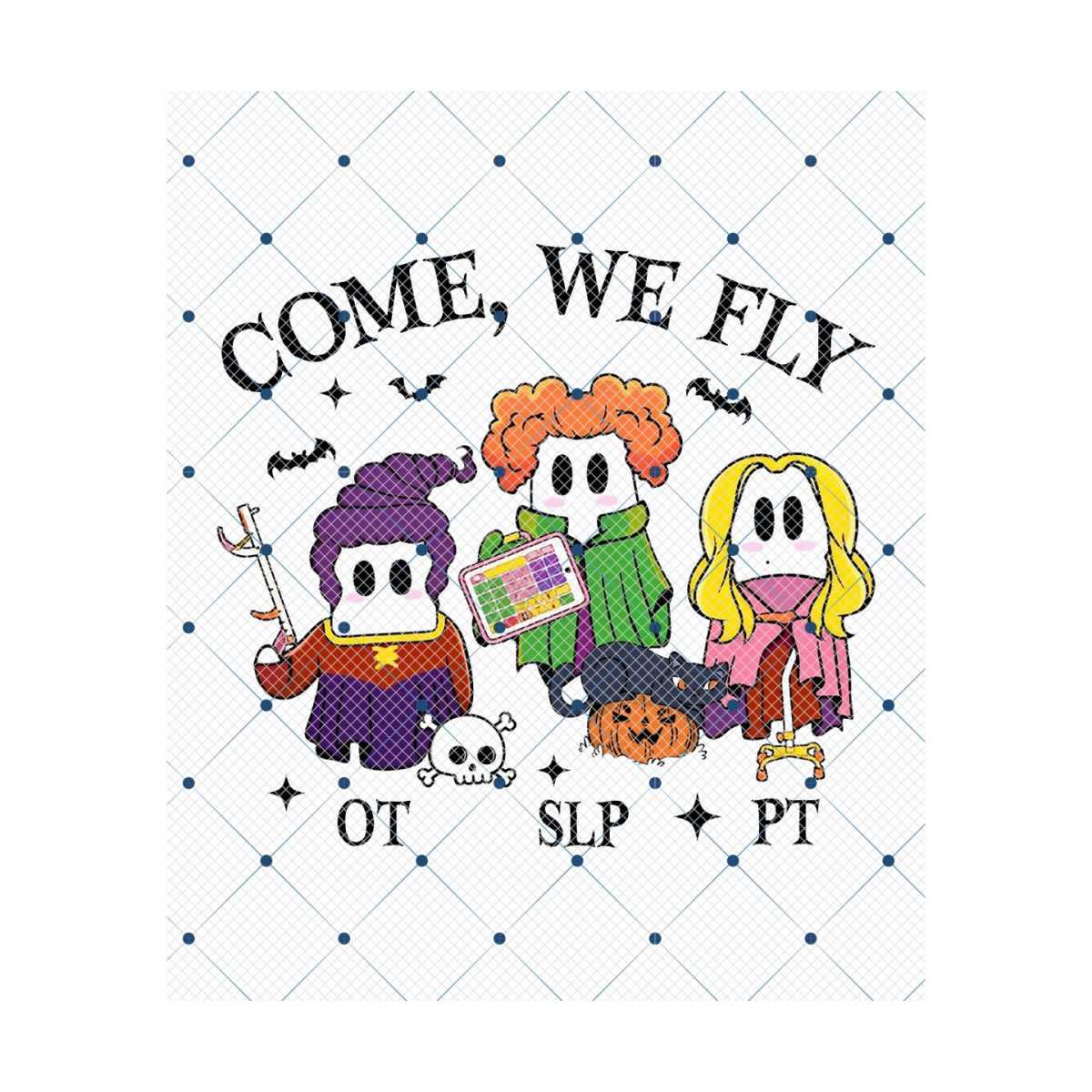 Come We Fly Hocus Pocus Therapy Squad Png, SLP PT OT Png, Sa | Inspire ...