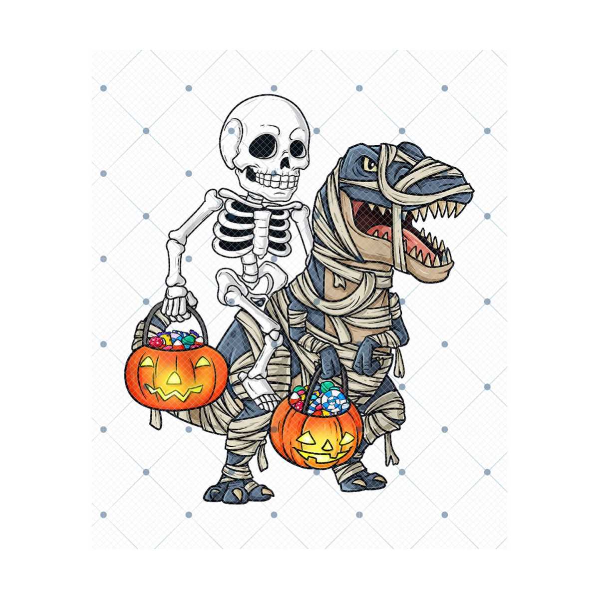 Skeleton Riding Mummy Dinosaur T Rex Png, Skeleton Mummy Din | Inspire ...