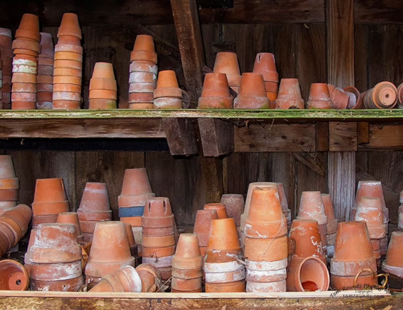 Clay Pots, Garden, Terra Cotta Pots. This is a Photographic - Inspire ...