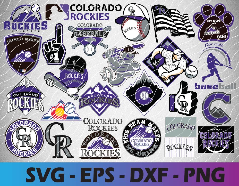 Colorado Rockies bundle logo, svg, png, eps, dxf 2 | Inspire Uplift