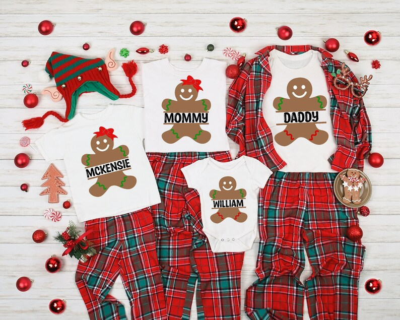 Christmas Gingerbread Family matching T-shirts. Christmass m | Inspire ...