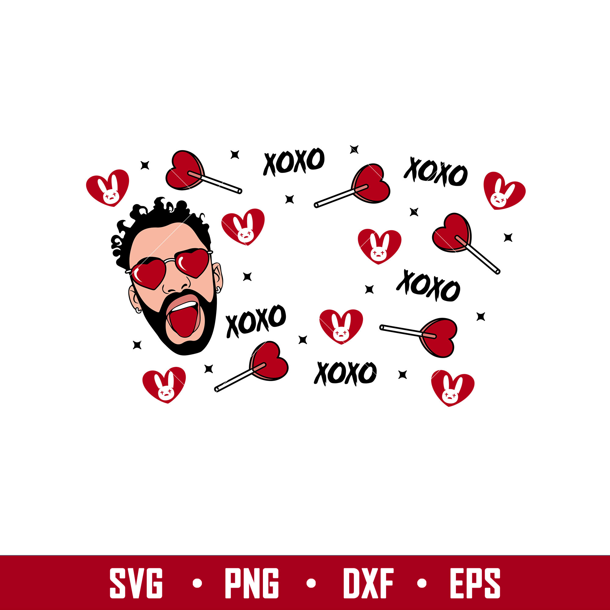 Bad Bunny Valentine Full Wrap,Bad Bunny Valentine Full Wrap - Inspire ...