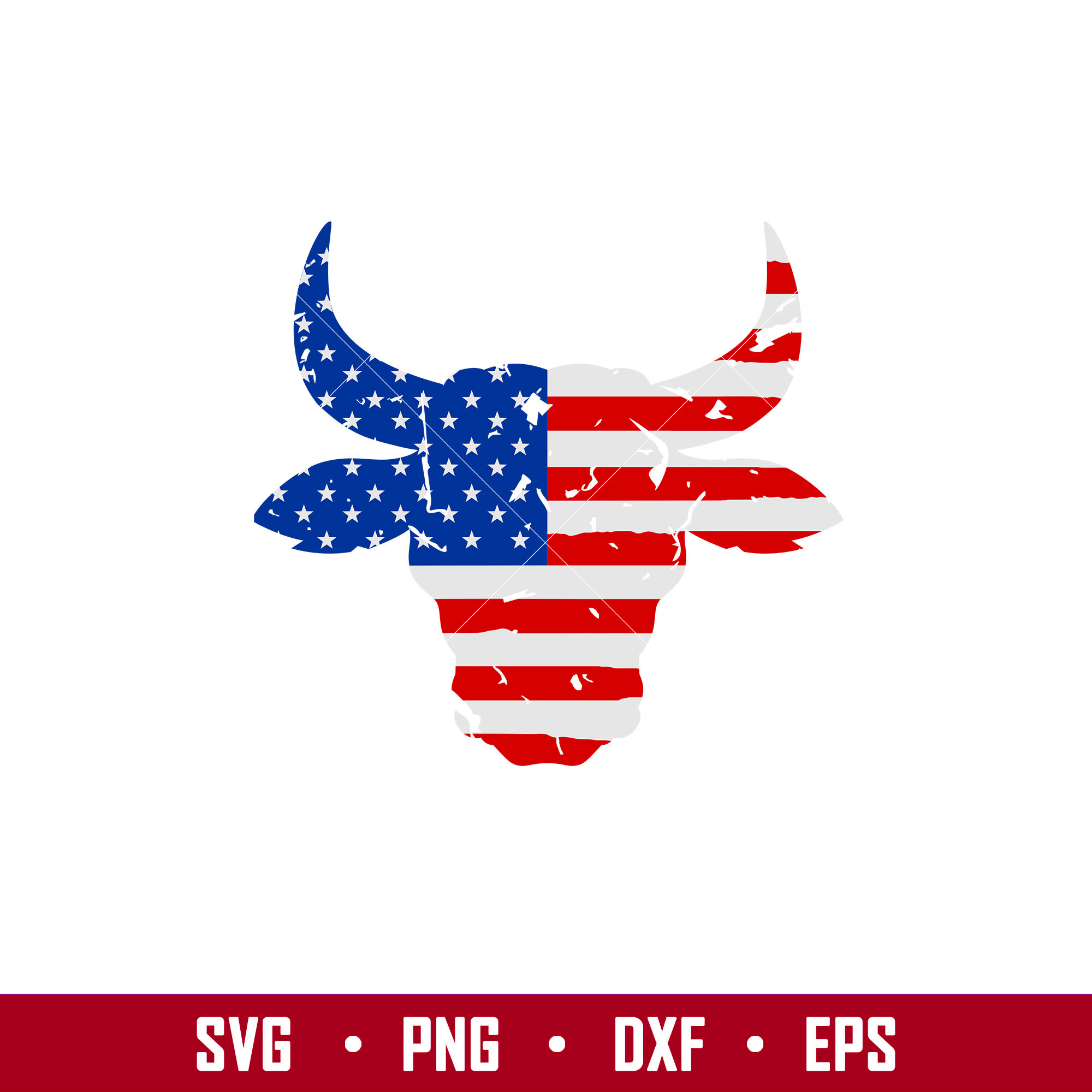 Distressed American Flag Bull, Distressed American Flag Bull | Inspire ...