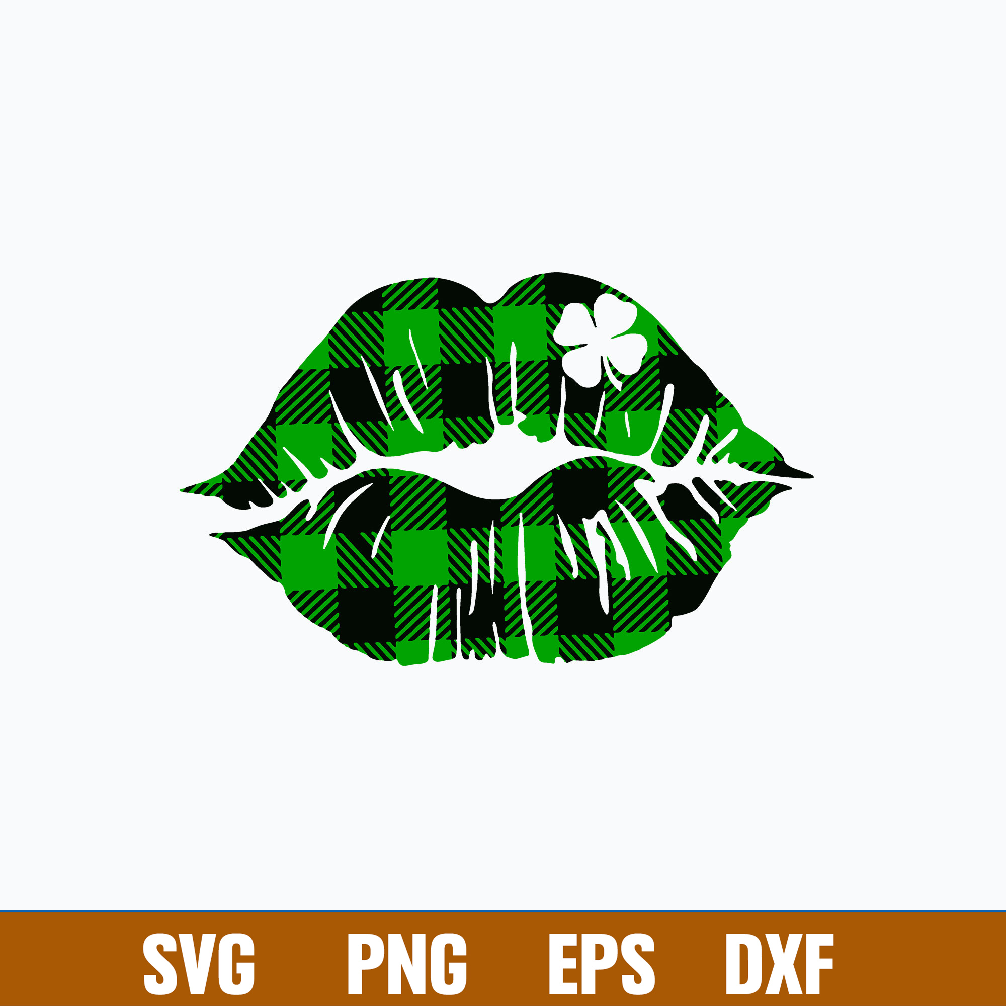 Lips with Clover Svg, Lip Svg, Png Dxf Eps File | Inspire Uplift