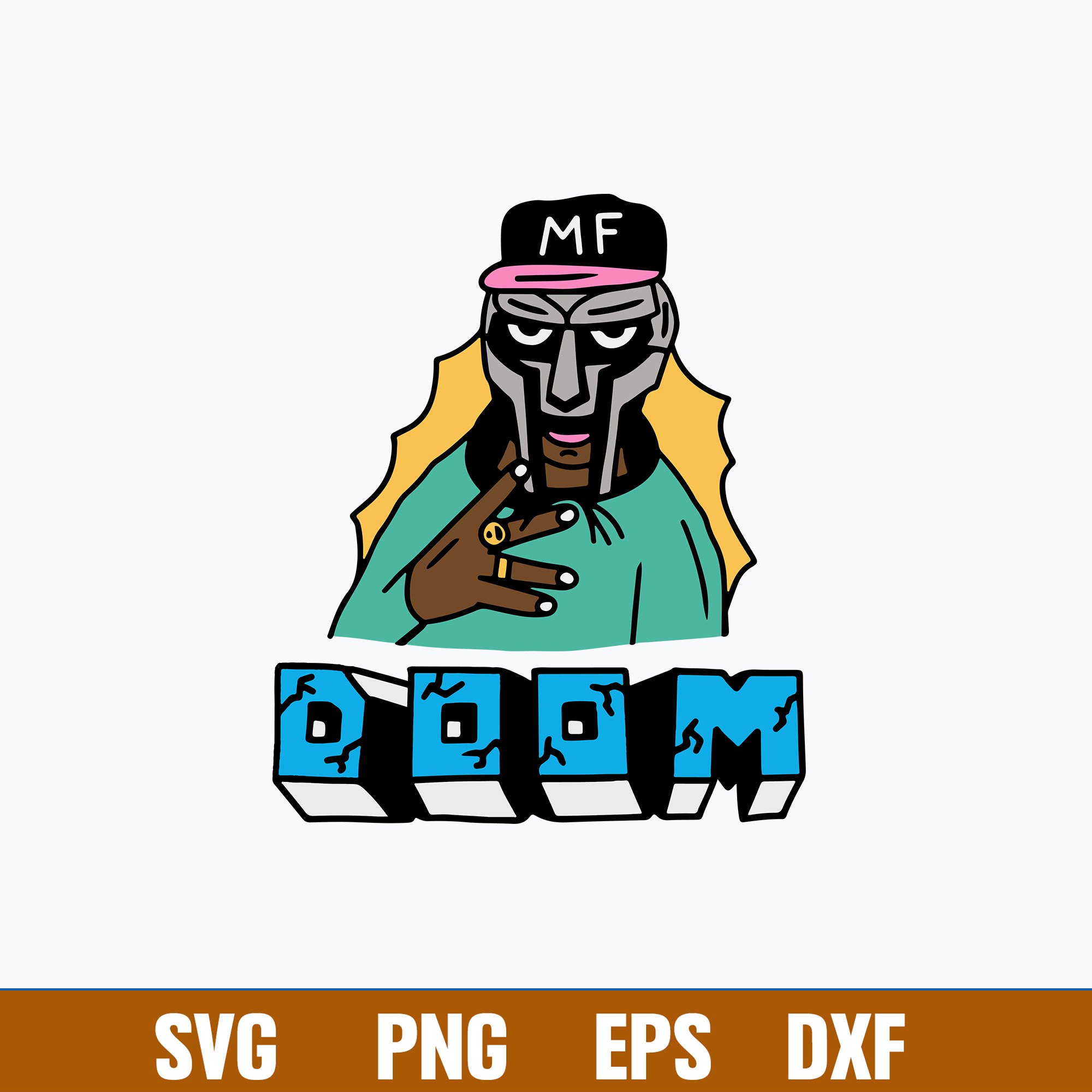 MF Doom Svg, MF Rapper Svg, Music Lover Rap Hip Hop Svg, Png - Inspire ...