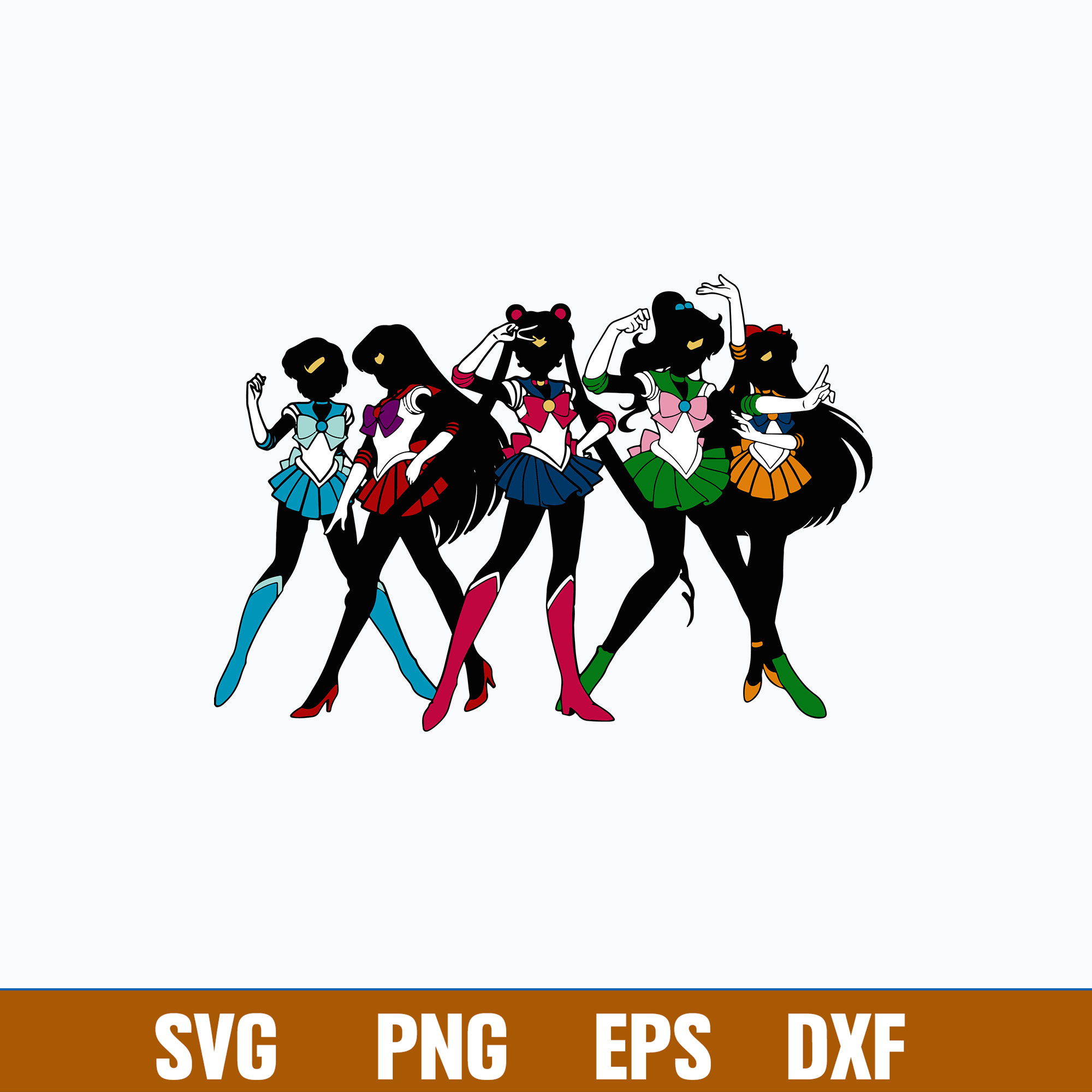 Sailor Moon Mars Mercury Jupiter Venus Svg,Sailor Moon Svg, | Inspire ...