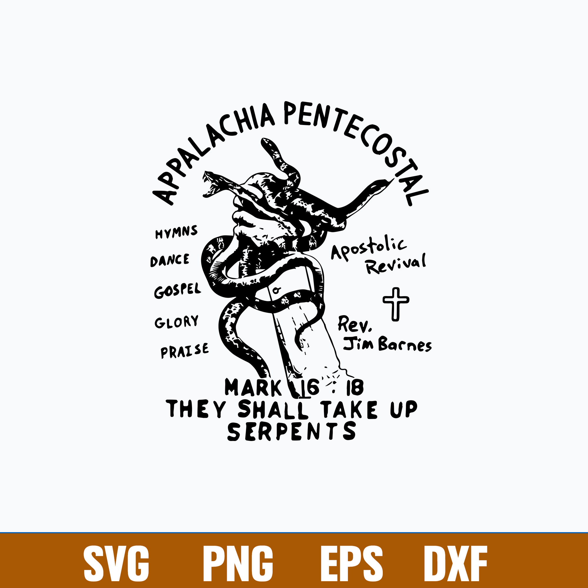 Snake Handling Church Svg, Snake Svg, Png Dxf Eps File | Inspire Uplift