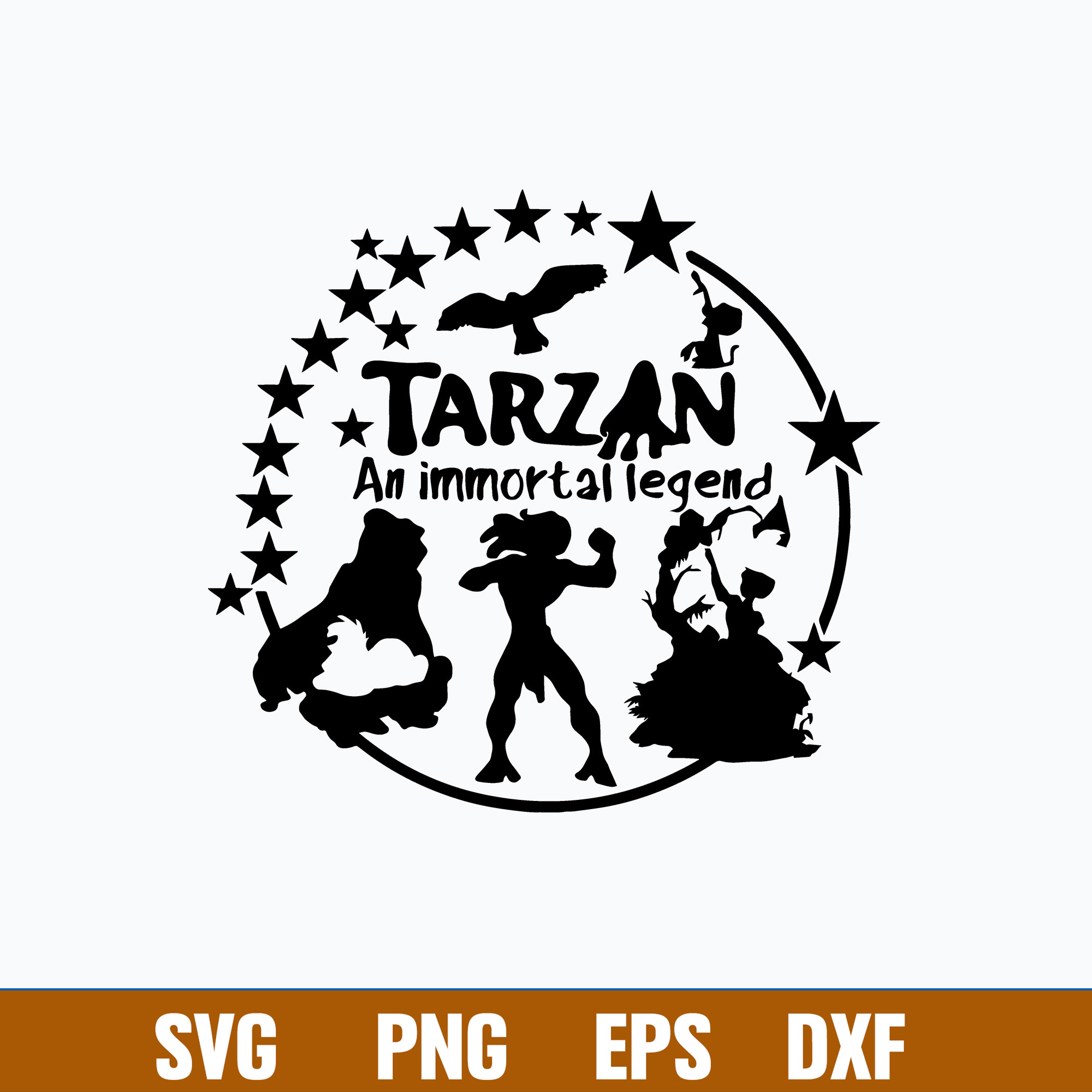 Tarzan An Immortal Legend Svg, Tarzan Svg, Jane Porter Svg, | Inspire ...